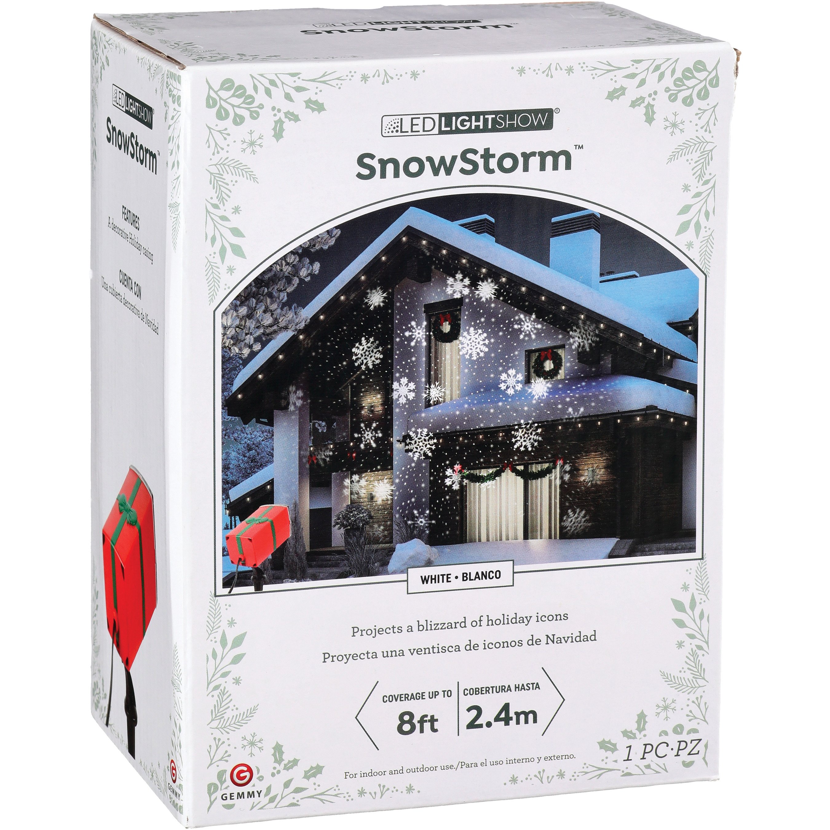 Gemmy Christmas Light Show Projector - White LED - Shop Seasonal decor ...