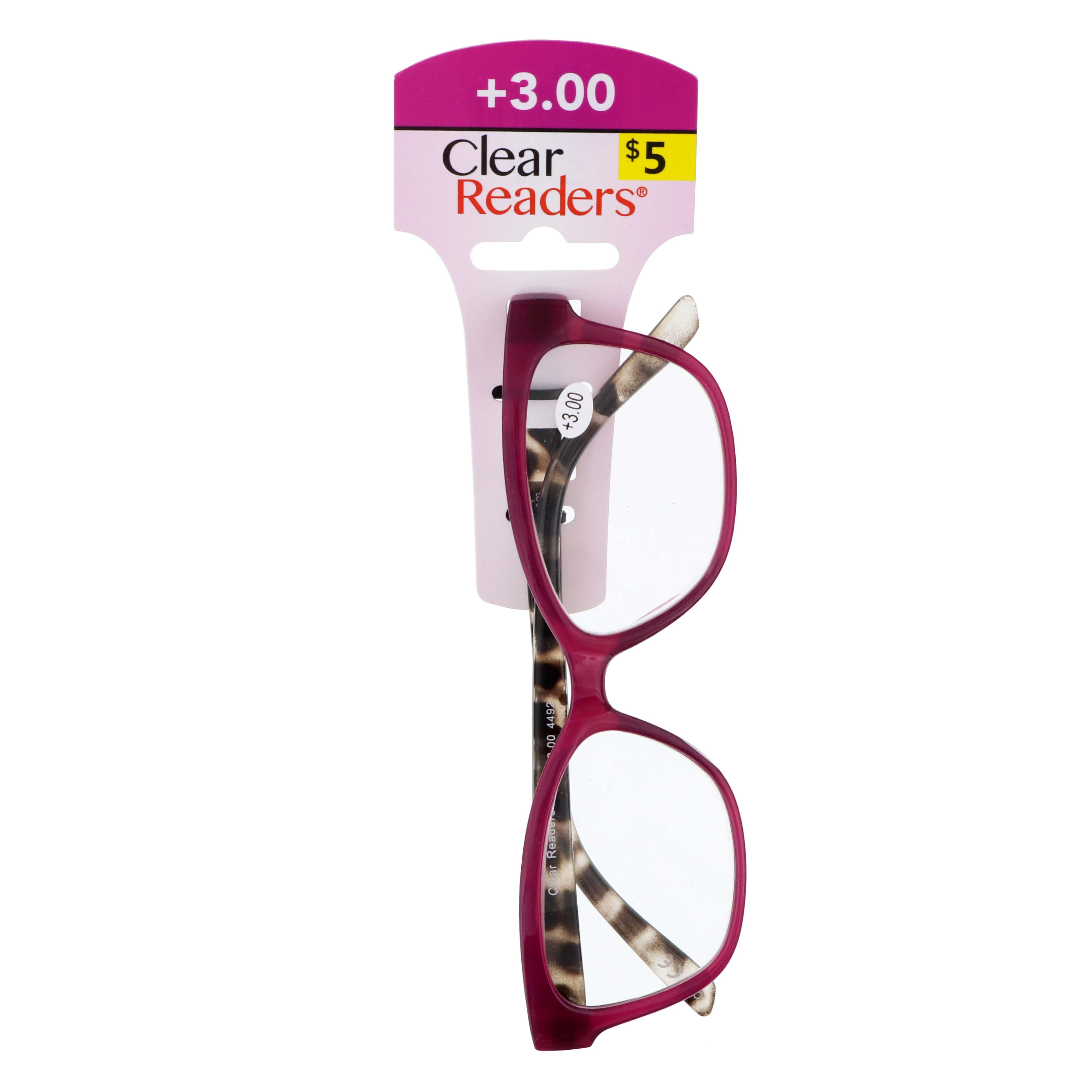 Select A Vision Clear Readers Glasses +3.00 Assorted Colors - Shop ...