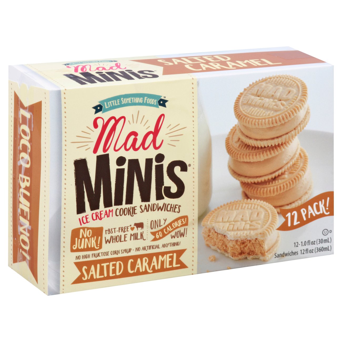 Little Something Foods Mad Minis Salted Caramel Ice Cream Sandwiches ...