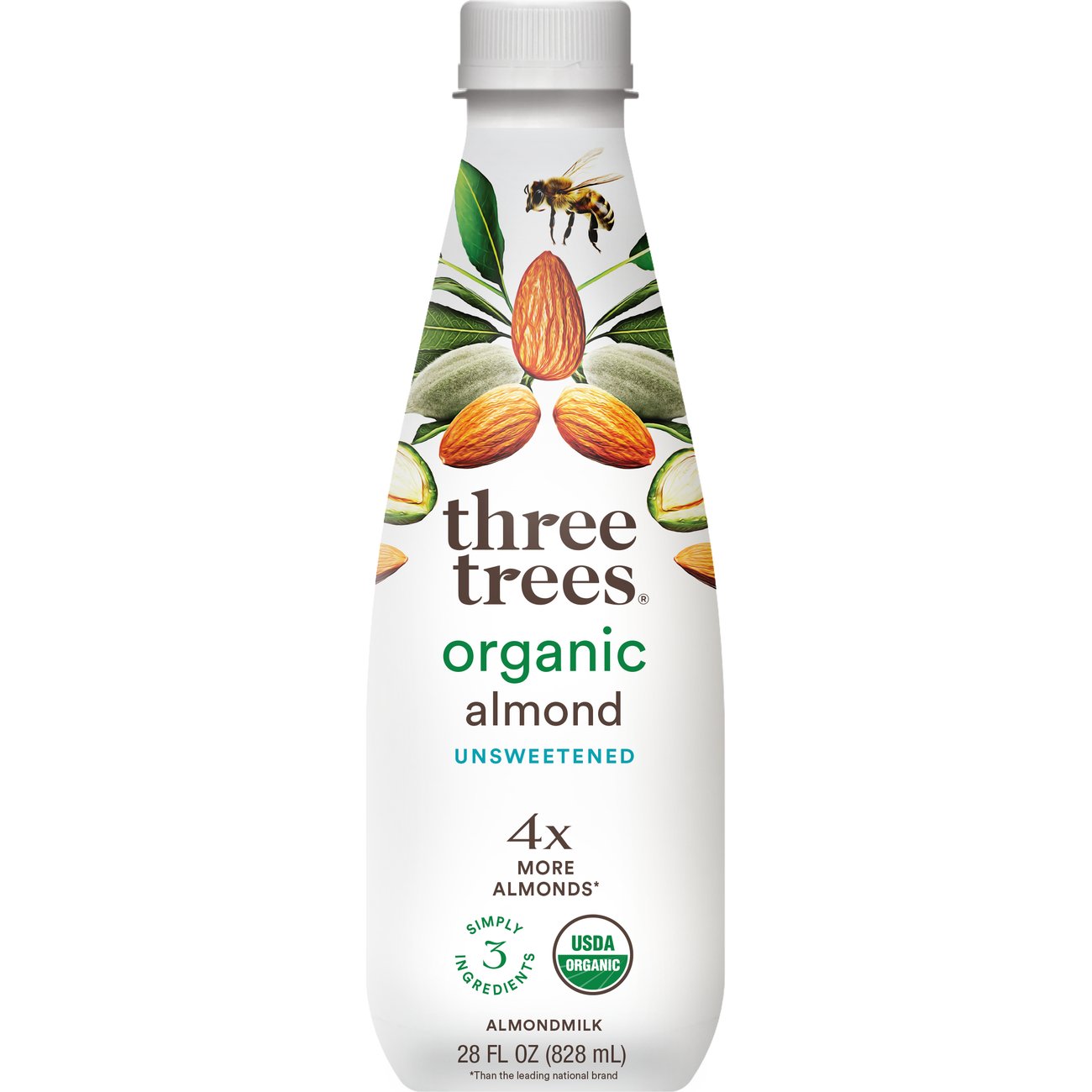 Three Trees Unsweetened Original Almond Milk - Shop Milk at H-E-B
