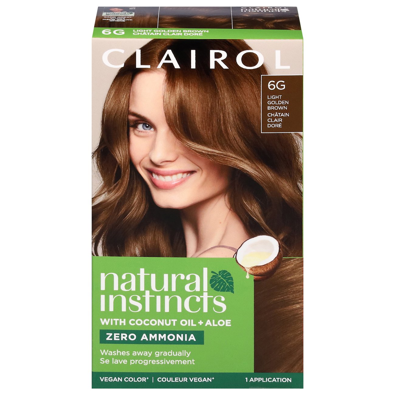 Clairol Natural Insticts Vegan Demi-Permanent Hair Color - 6G Light ...
