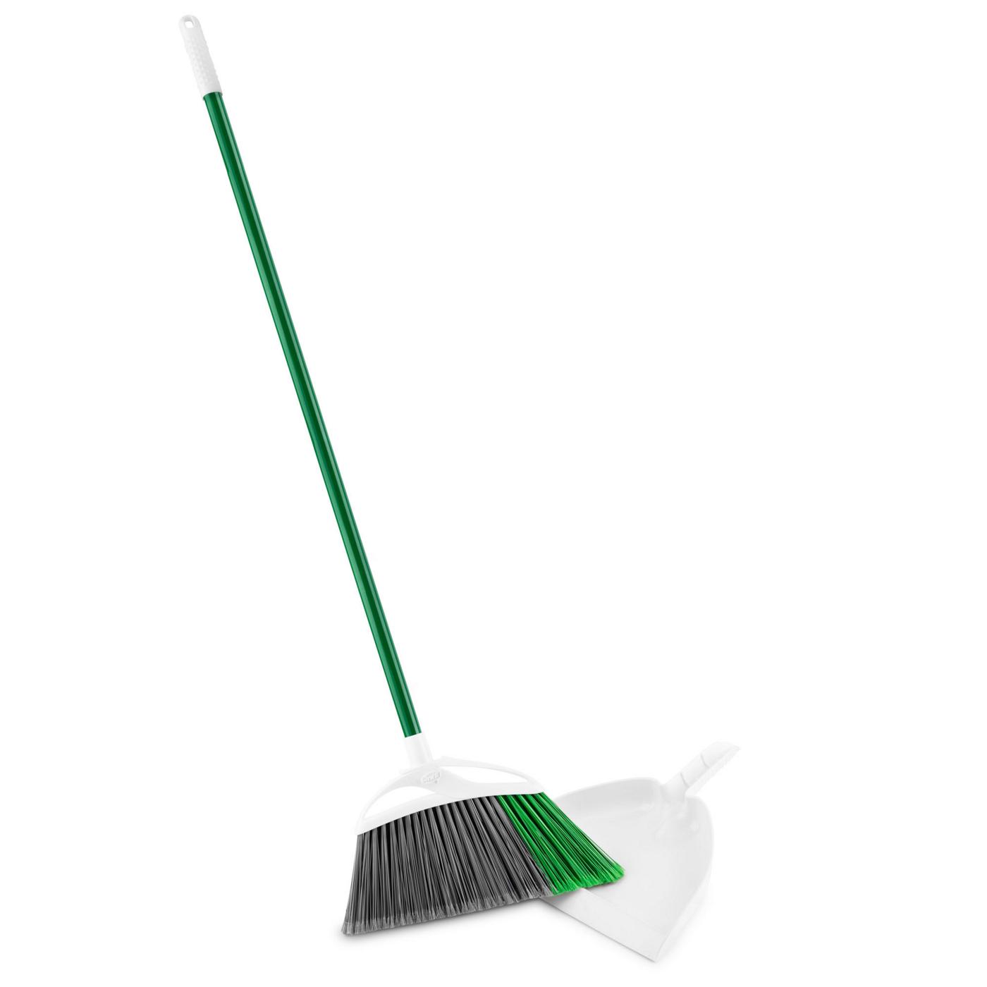 Libman Extra Large Angle Broom With Dustpan - Shop Brooms & Dust Mops ...