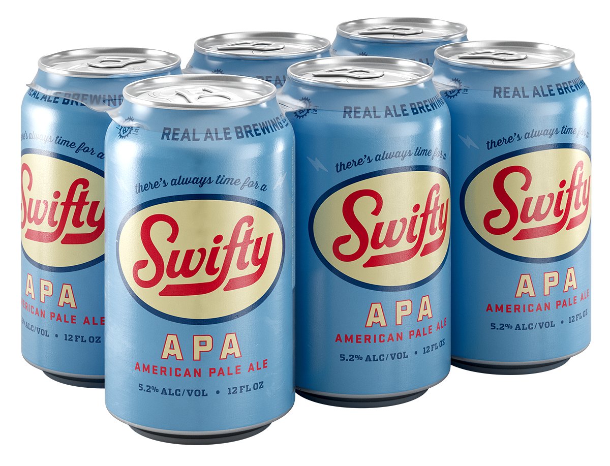 Real Ale Swifty Pale Ale Craft Beer 6 pk Cans - Shop Beer at H-E-B
