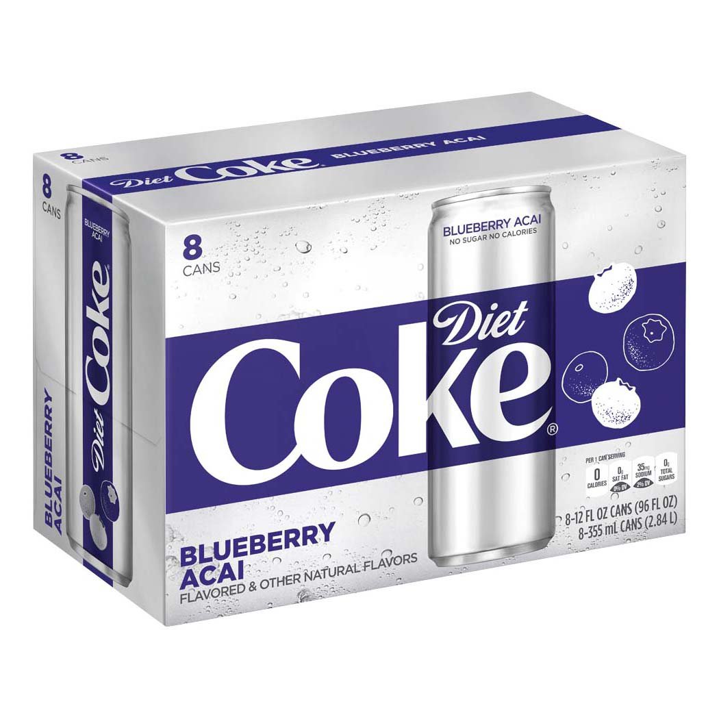 Coca-Cola Blueberry Acai Diet Coke 12 oz Cans - Shop Soda at H-E-B