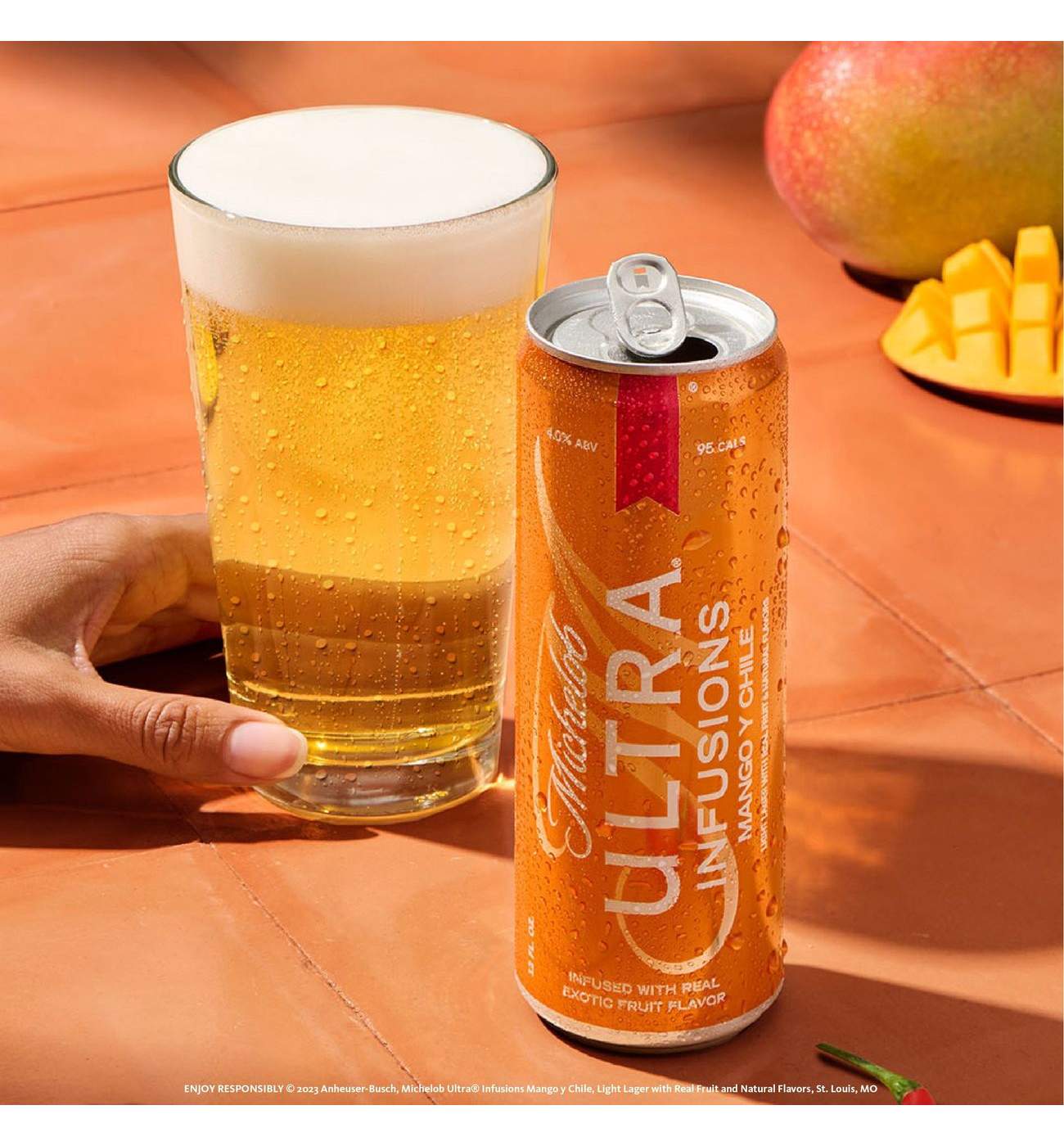 Michelob ULTRA Infusions Mango Y Chile Light Beer Bottles, 6 pack ...