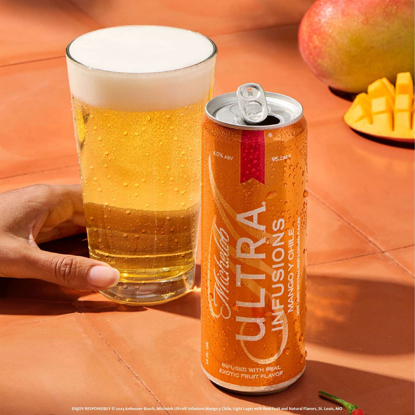 Michelob ULTRA Infusions Mango Y Chile Light Beer Bottles, 6 pack ...