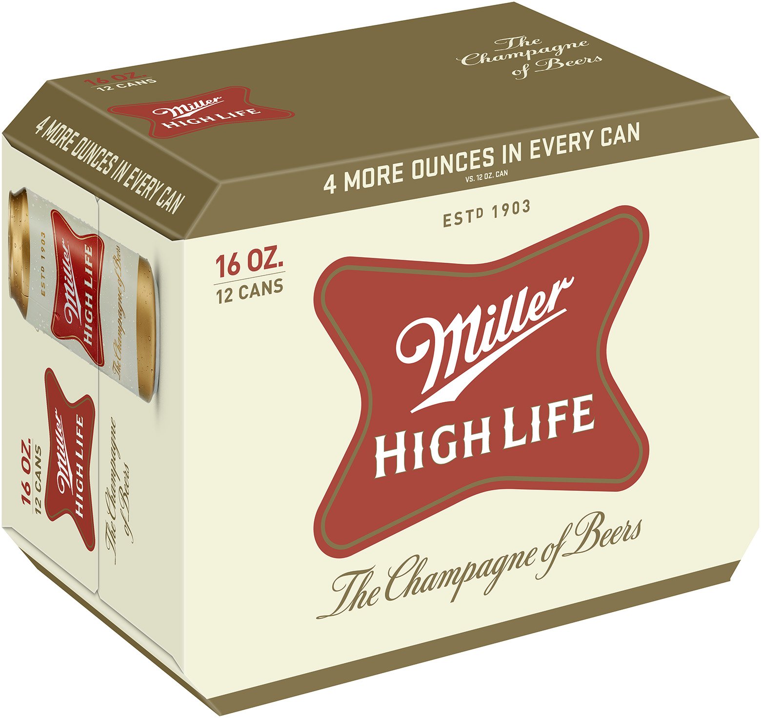 Miller High Life Beer 16 oz Cans - Shop Beer at H-E-B
