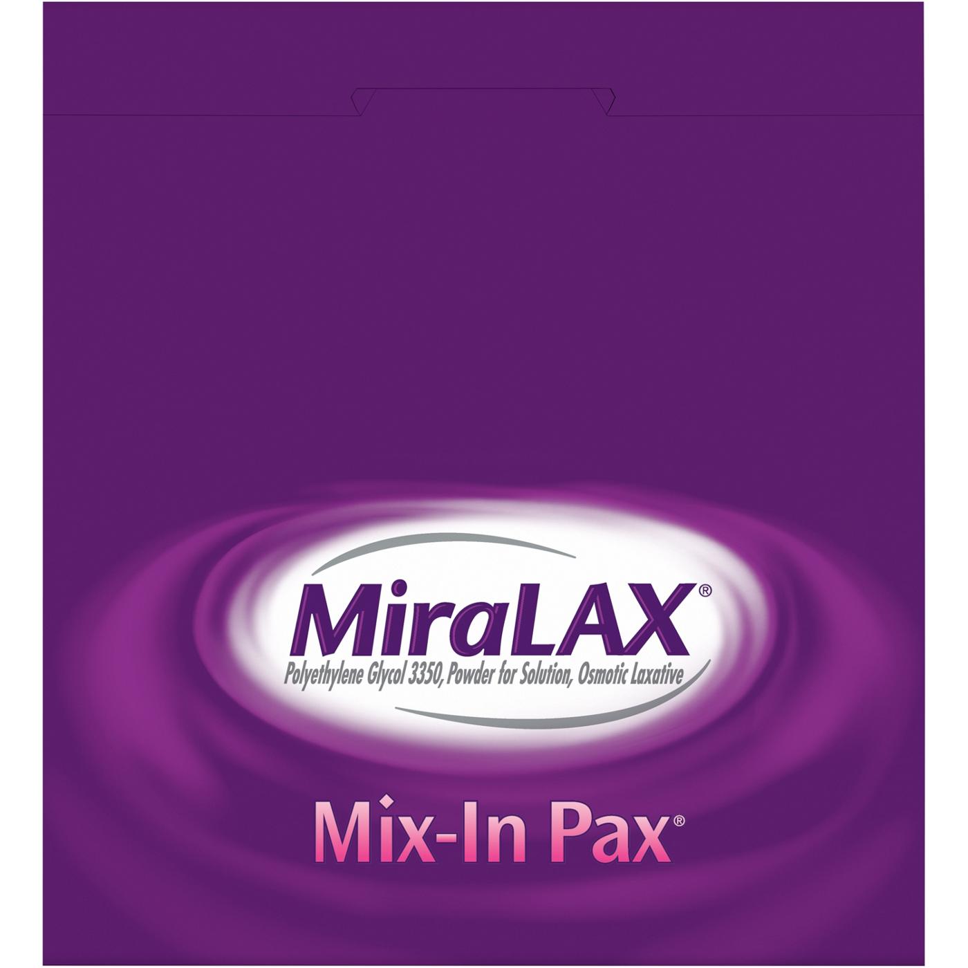 MiraLAX Mix-in Pax Unflavored Powder Packets - Shop Digestion & nausea ...