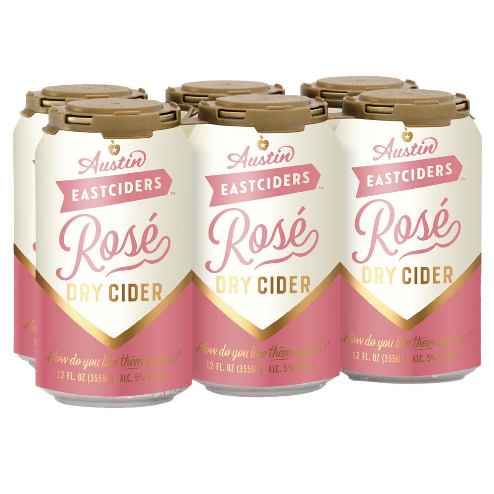 Austin Eastciders Rose Dry Cider 12 oz Cans - Shop Hard cider at H-E-B