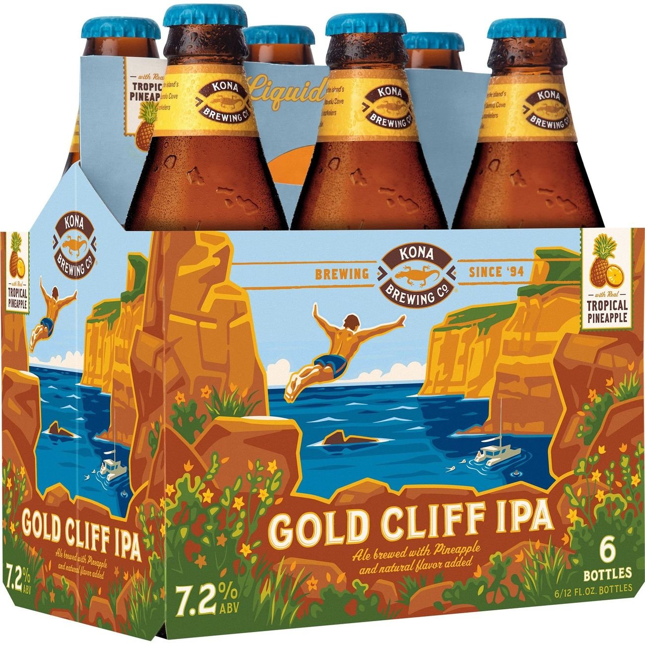 Kona Gold Cliff IPA Beer 12 oz Bottles - Shop Beer at H-E-B