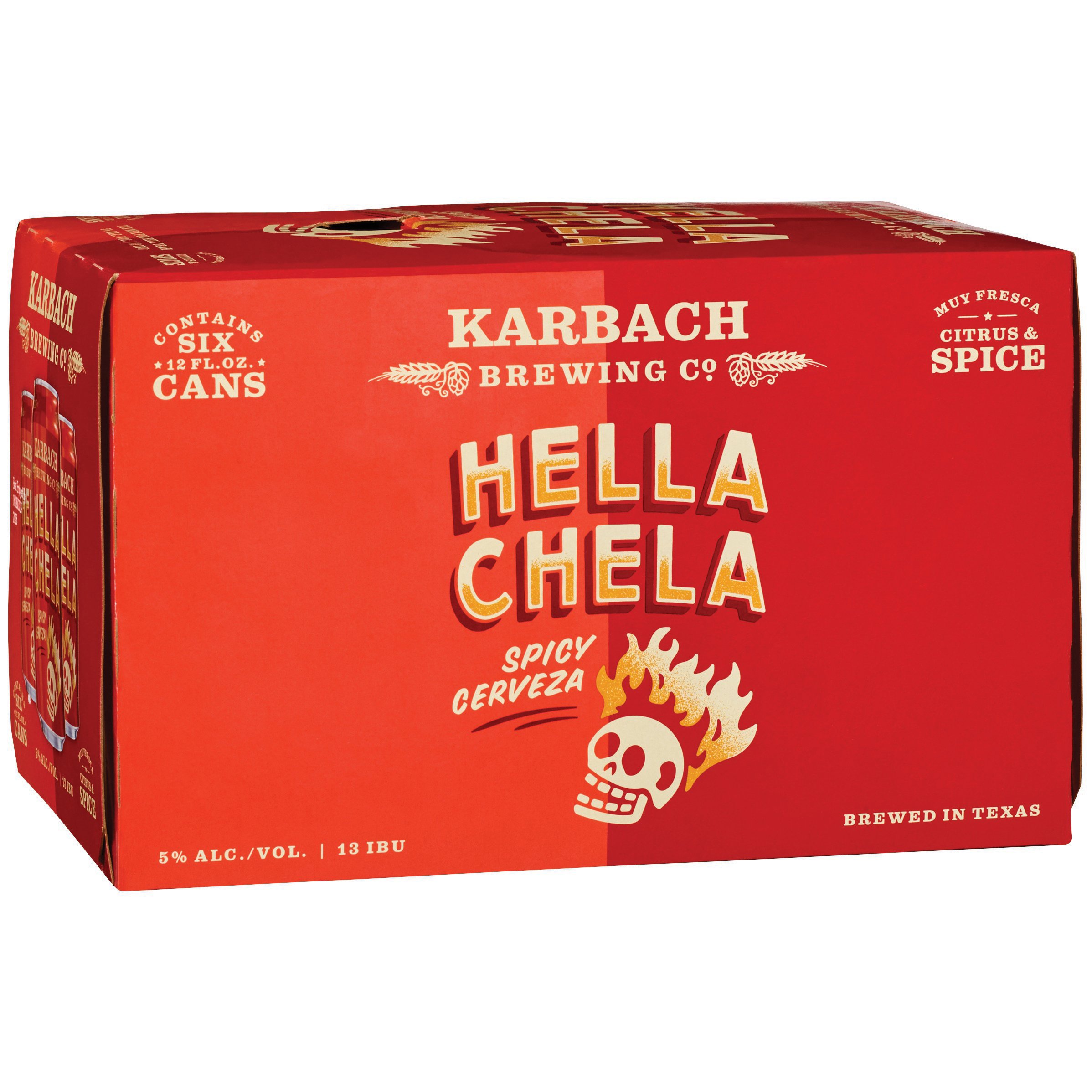 Karbach Hella Chela Spicy Cerveza Beer 12 oz Cans - Shop Beer at H-E-B