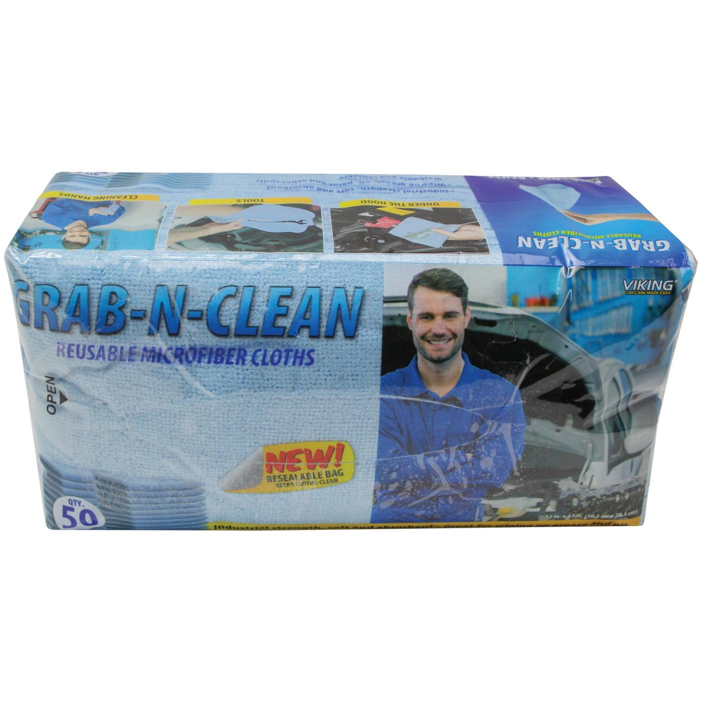 Viking Grab-N-Clean Reusable Microfiber Cloths - Shop Automotive ...