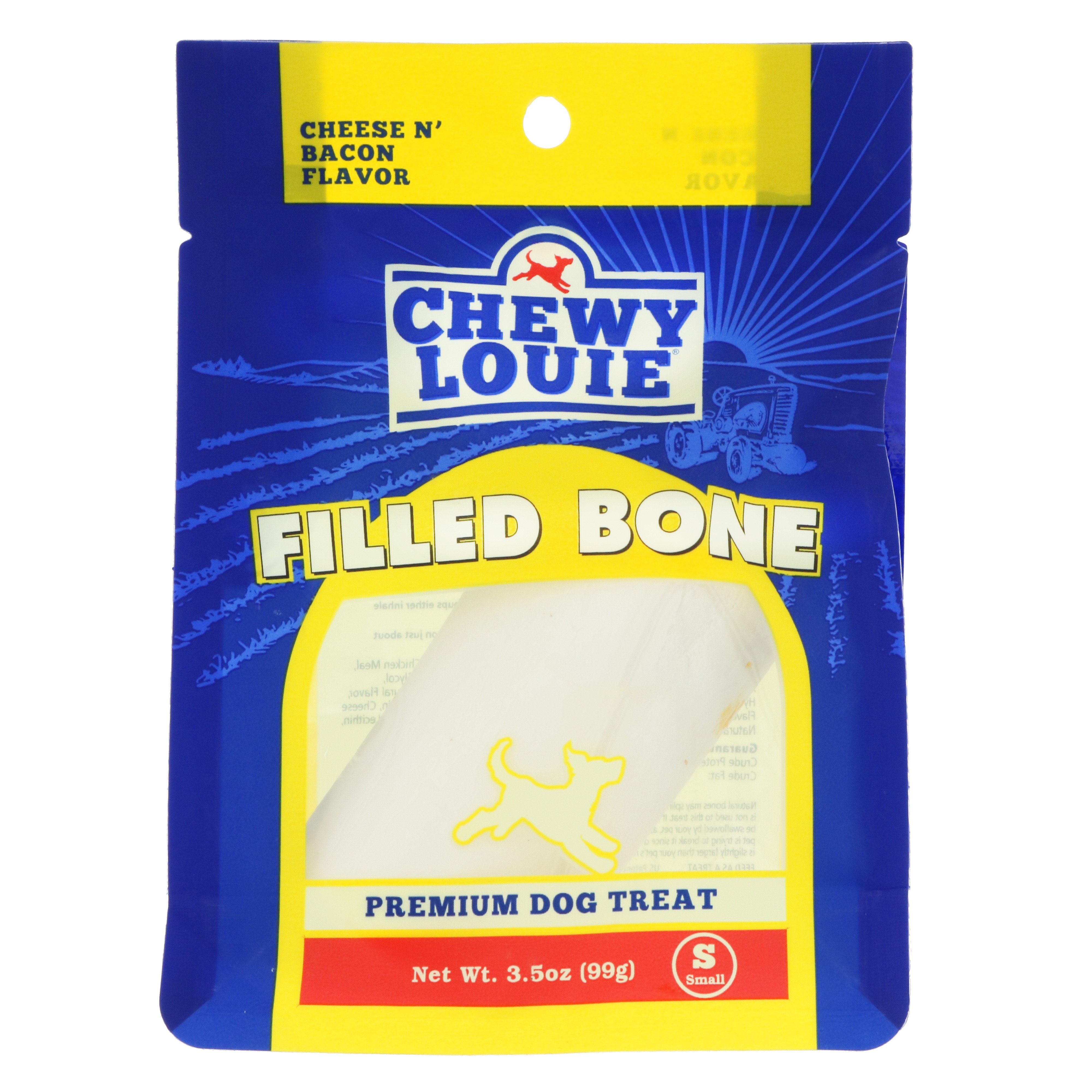 Chewy Louie Filled Bone Cheese N' Bacon Flavor - Shop Bones & rawhides ...