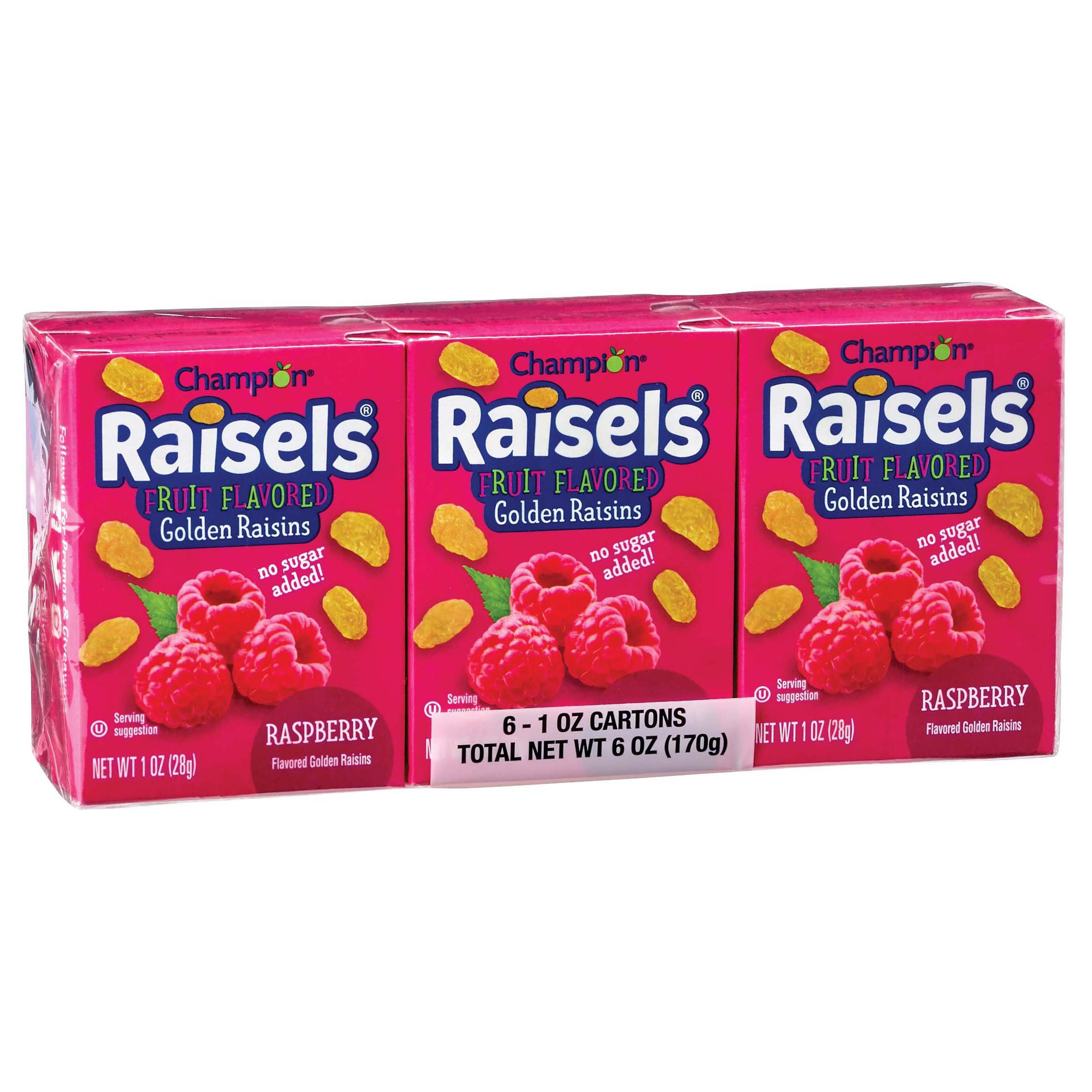 Champion Raisels Fruit Flavored Raspberry Golden Raisins - Shop Canned ...