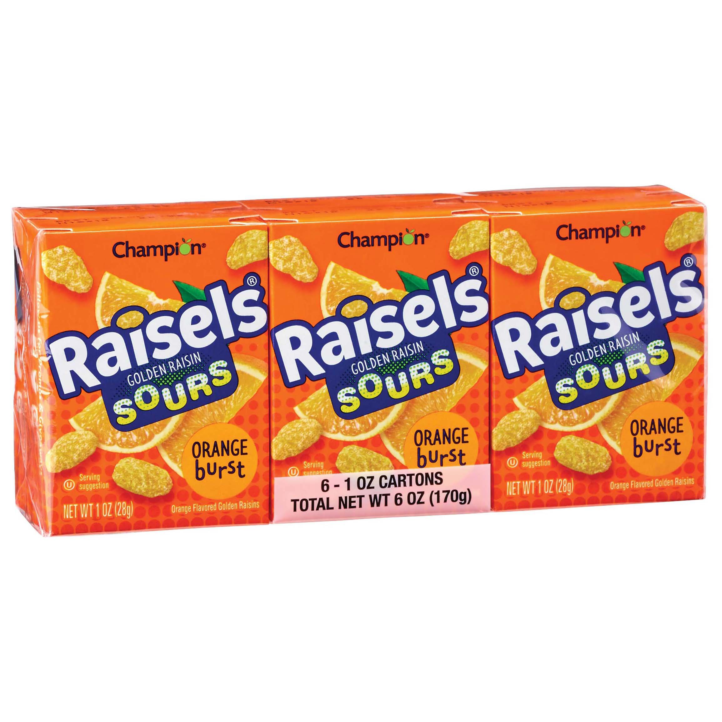 Champion Raisels Sours Orange Burst Golden Raisins - Shop Fruit at H-E-B