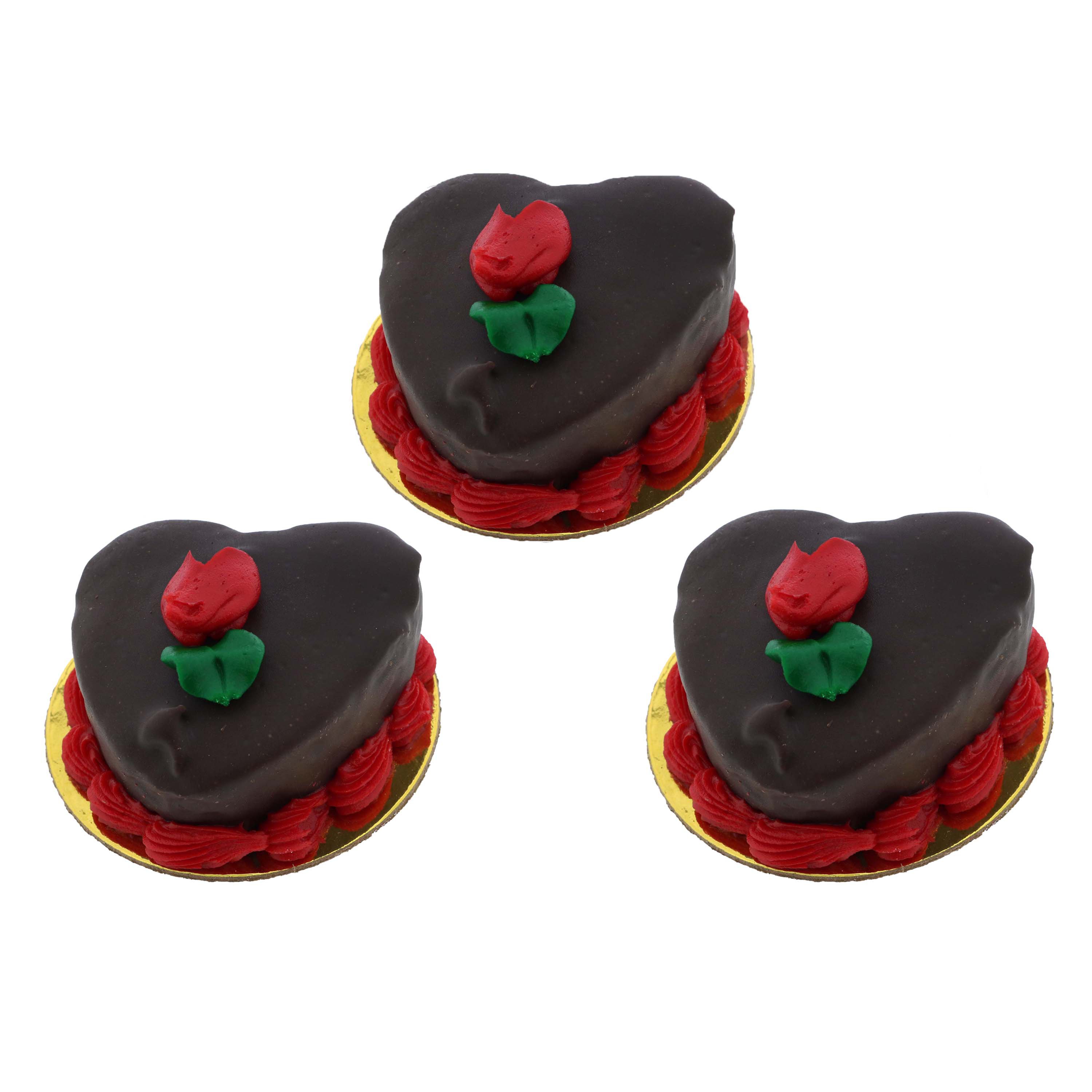 H-E-B Bakery Valentine's Heart-Shaped Mini Chocolate Cakes - Shop ...
