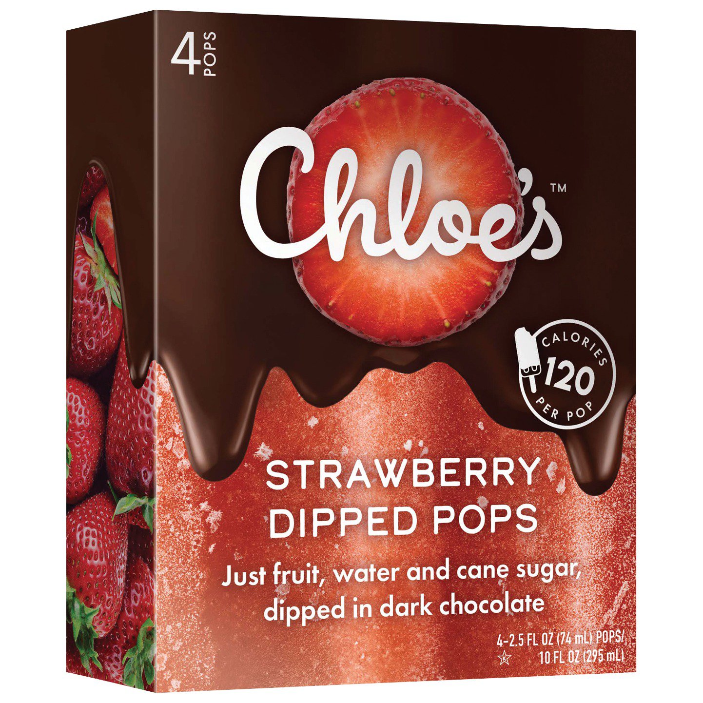 Chloe's Strawberry Dipped Pops - Shop Bars & pops at H-E-B