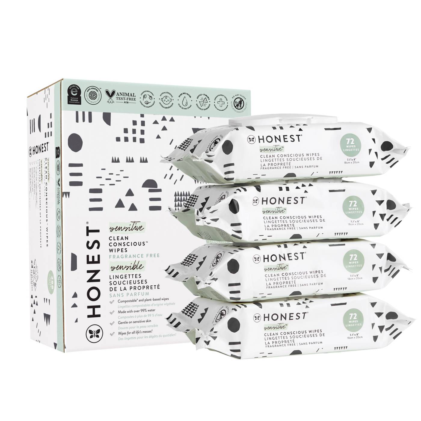 The Honest Company Clean Conscious Sensitive & Fragrance Free Baby ...