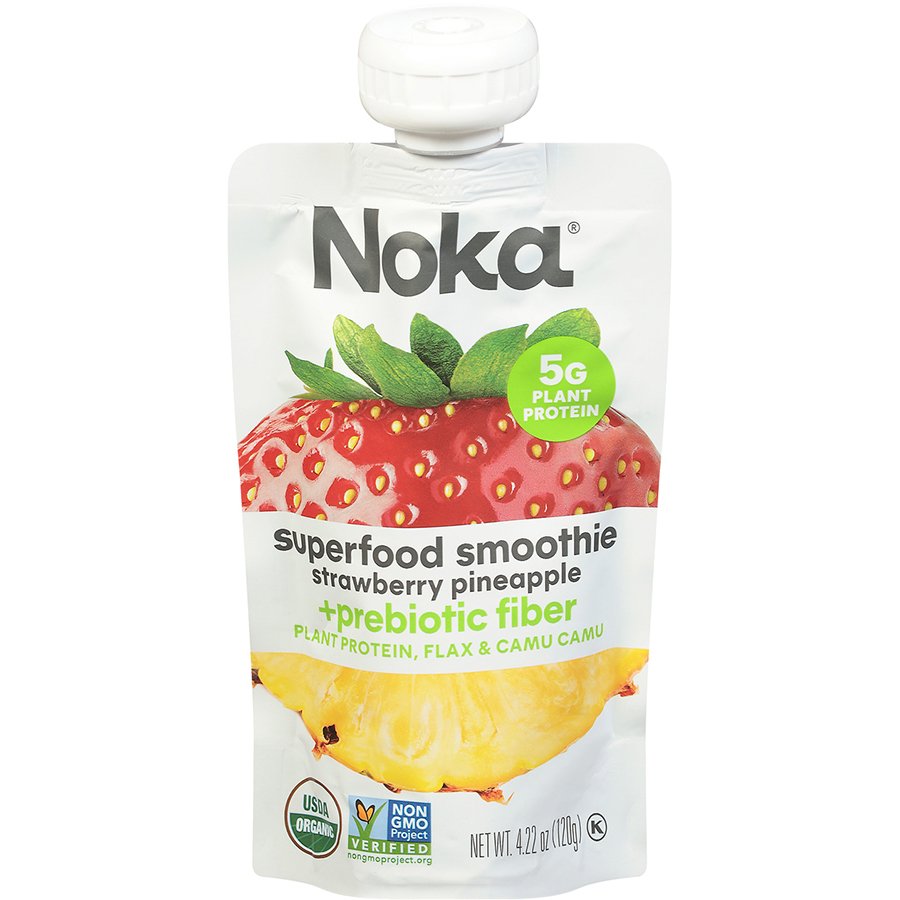 Noka Organic Strawberry Pineapple Superfood Smoothie - Shop Canned ...