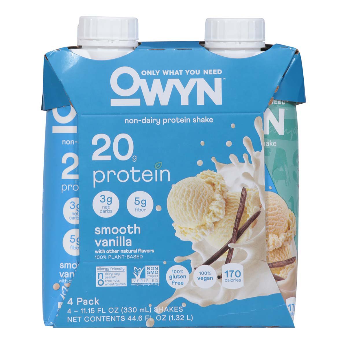 OWYN Non-Dairy 20g Protein Shakes 4 pk Bottles - Smooth Vanilla - Shop ...