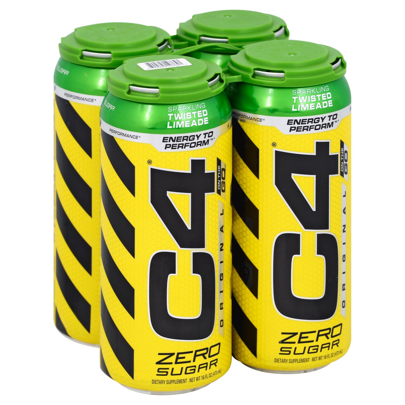 C4 Twisted Limeade 16 oz Cans - Shop Diet & Fitness at H-E-B