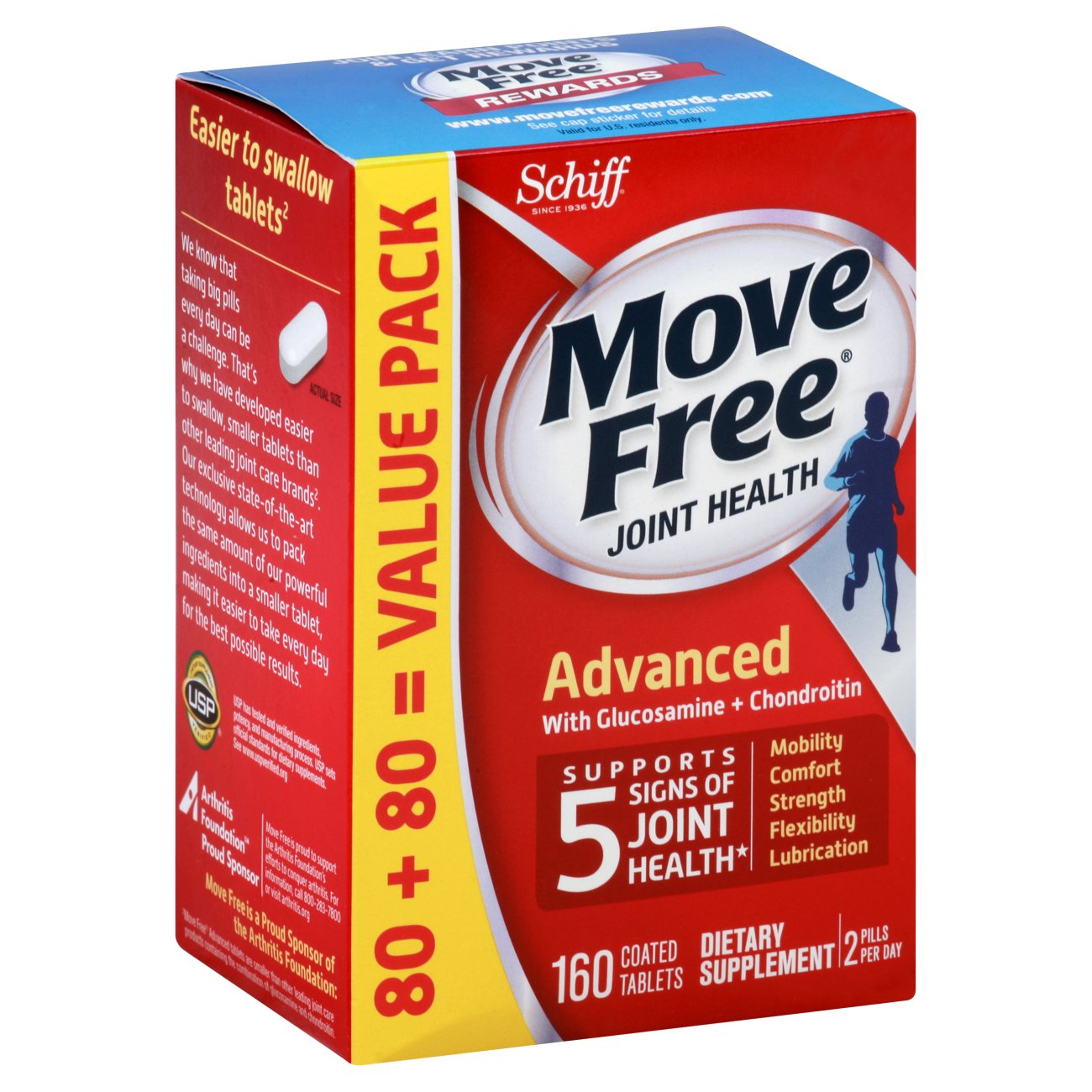 Move Free Advanced Joint Health Support Tablets - Shop Diet & Fitness ...