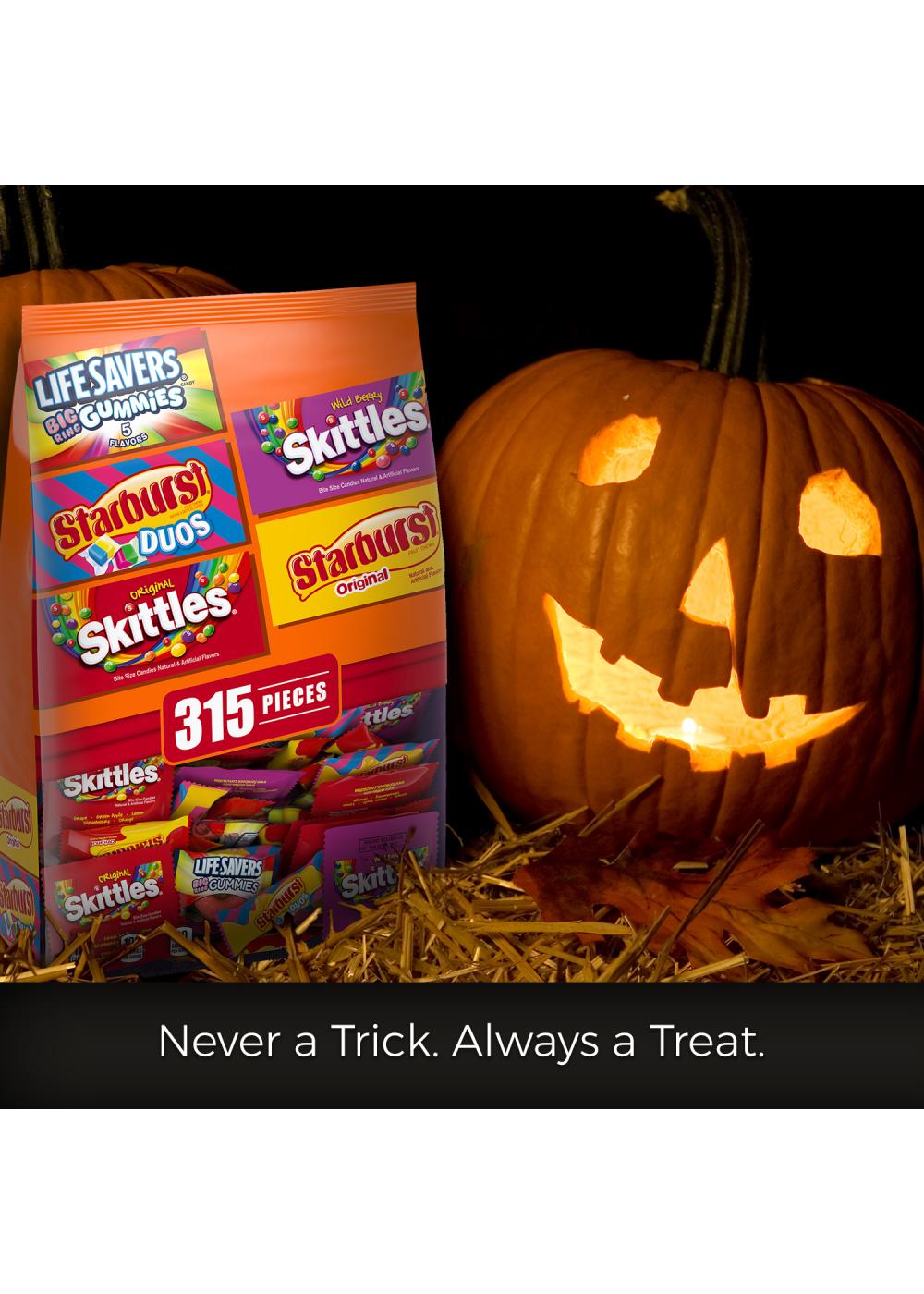Mars (Skittles, Starburst & Life Savers) Fun Size Halloween Candy ...
