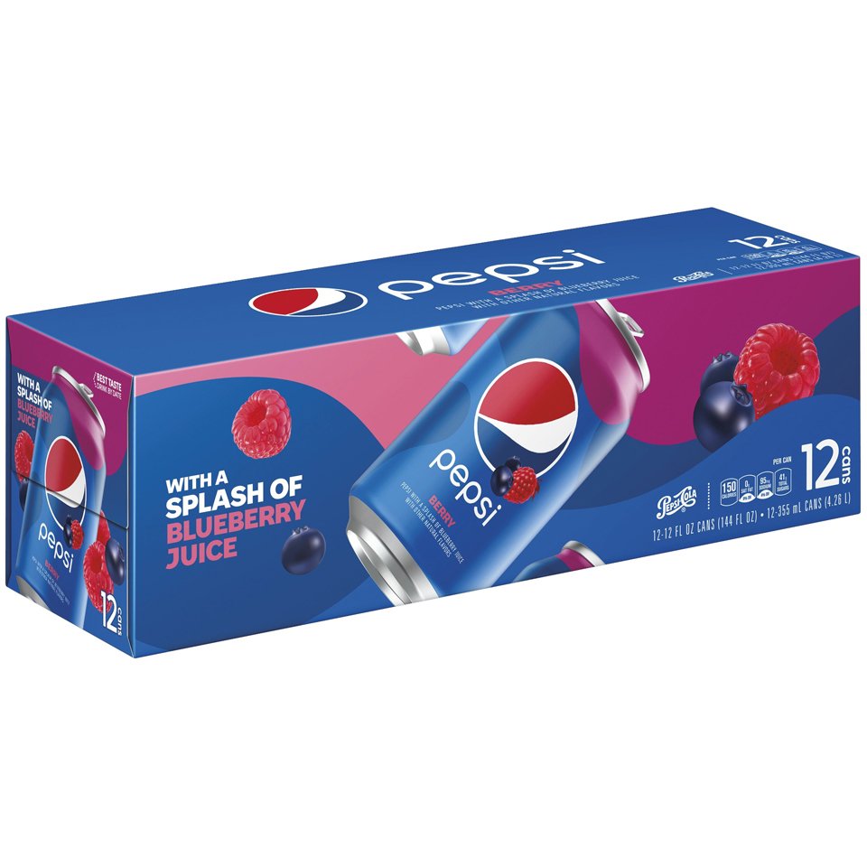Pepsi Berry Cola 12 oz Cans - Shop Soda at H-E-B