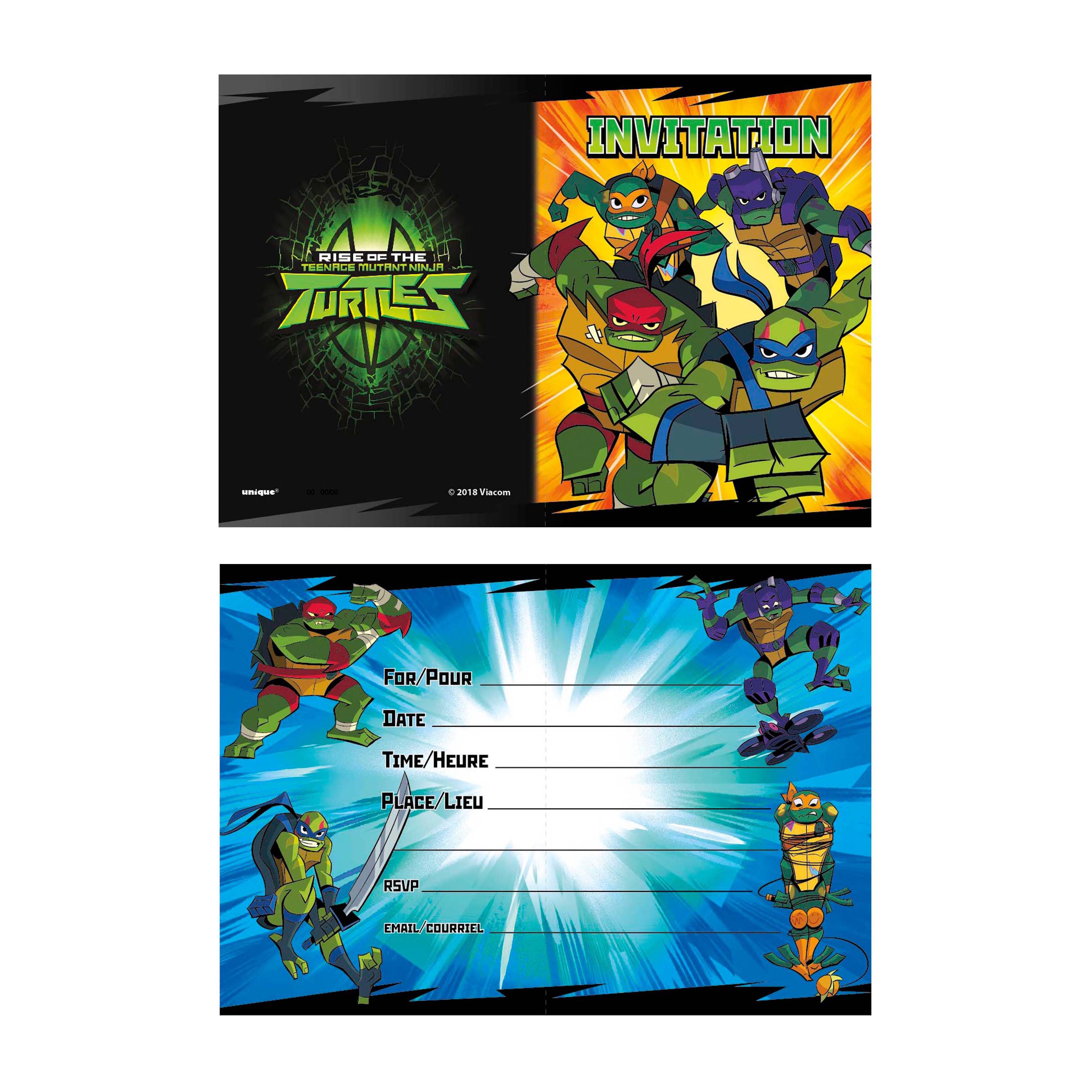 Unique Teenage Mutant Ninja Turtles Invitations - Shop Invites & thank ...