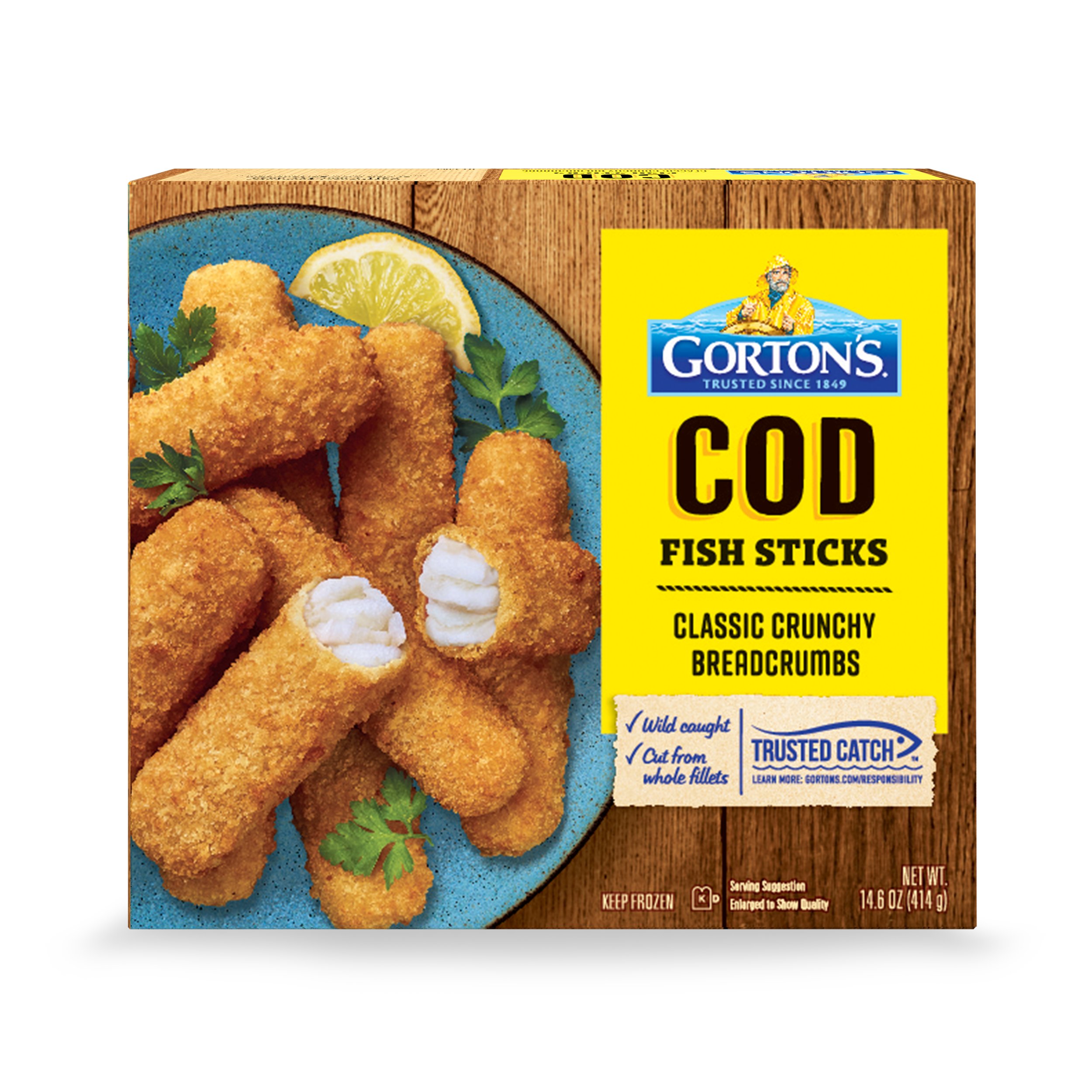 Gorton's Frozen Crunchy Breaded Cod Fish Sticks - Shop Fish at H-E-B