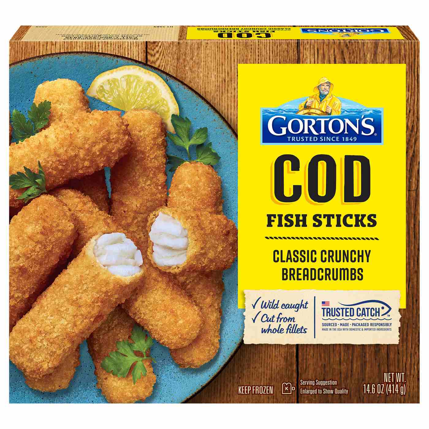 Gorton's Frozen Crunchy Breaded Cod Fish Sticks - Shop Fish at H-E-B
