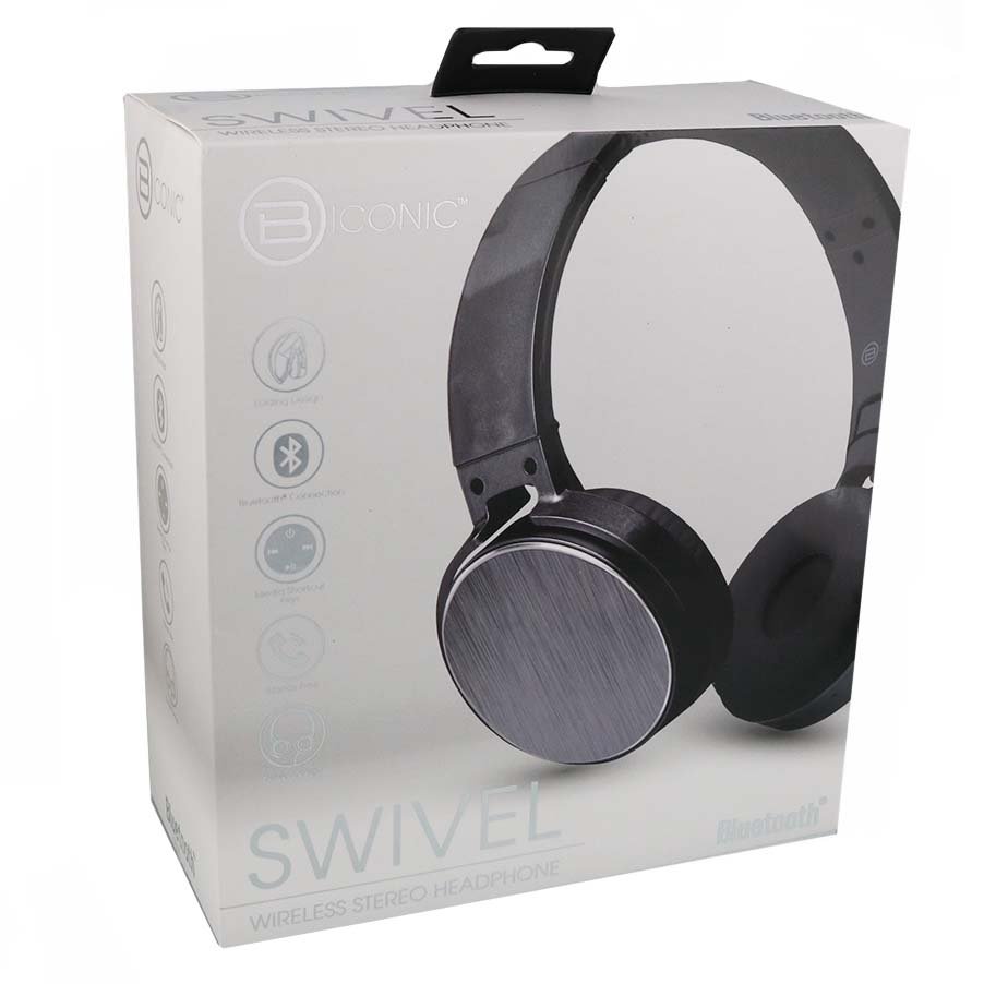 Bytech Biconic Black Bluetooth Wireless Headphones - Shop Electronics ...