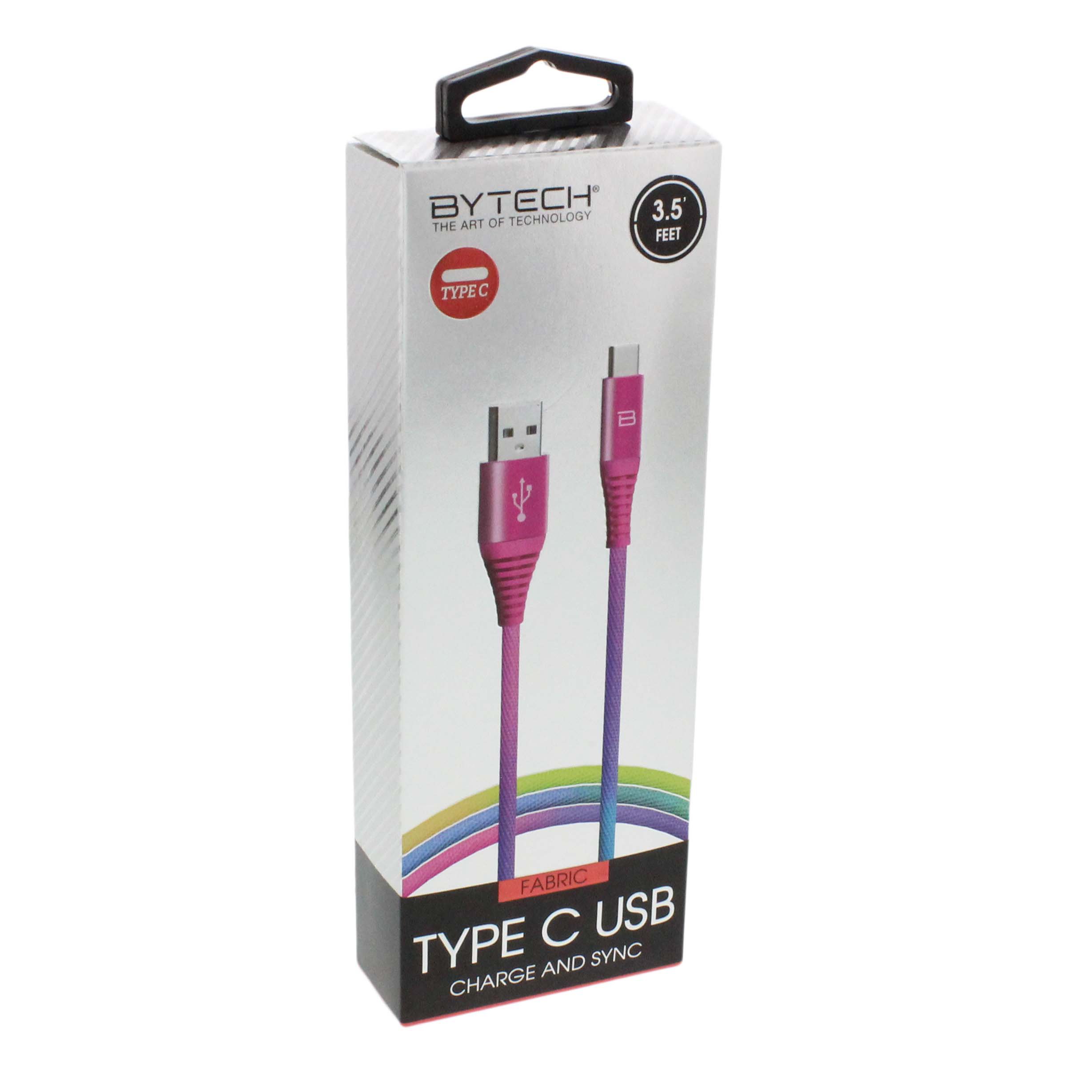 Bytech Type-C USB Rainbow Fabric Lightning Cable - Shop Connection ...
