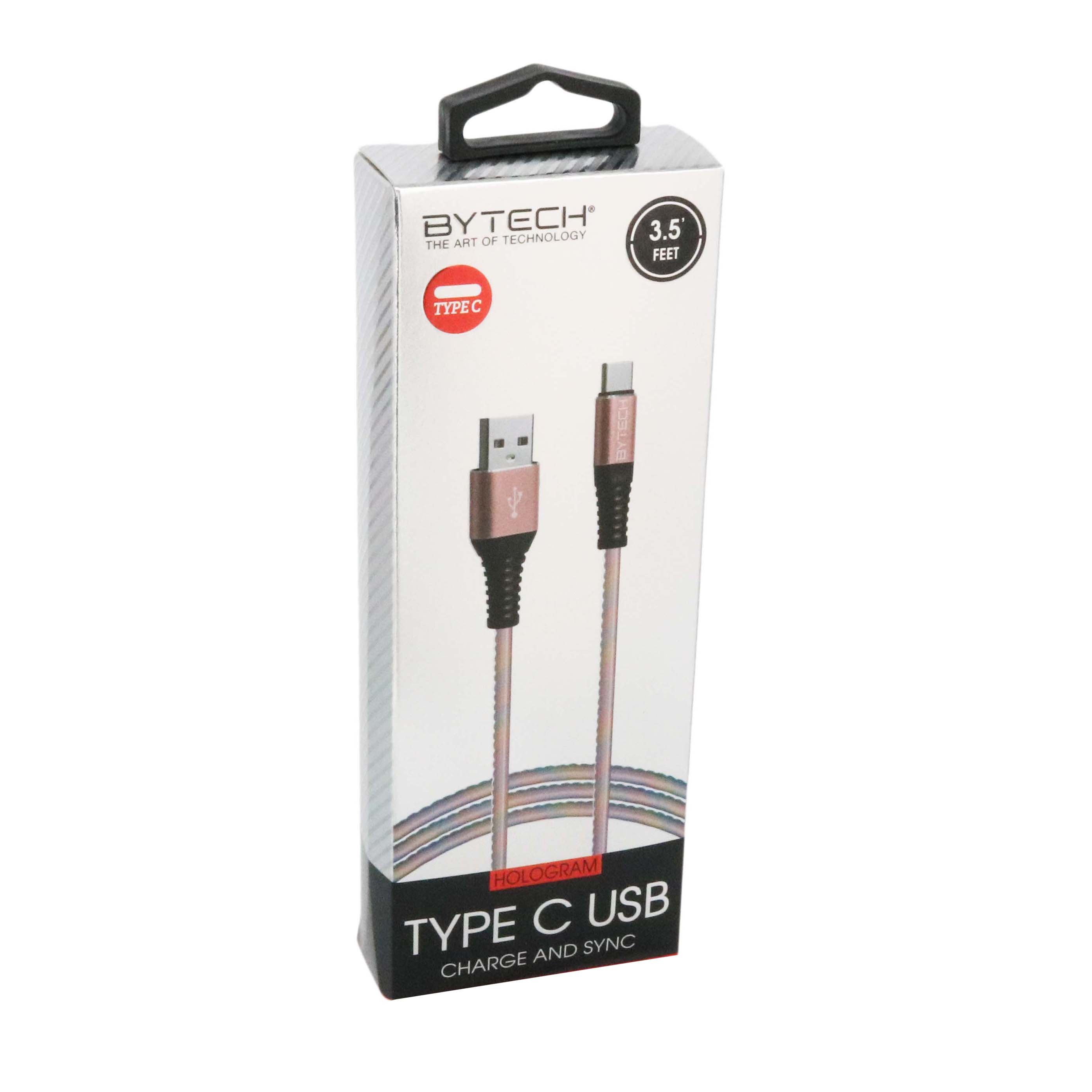 Bytech Type-C USB Charge and Sync Hologram Cable - Shop Connection ...