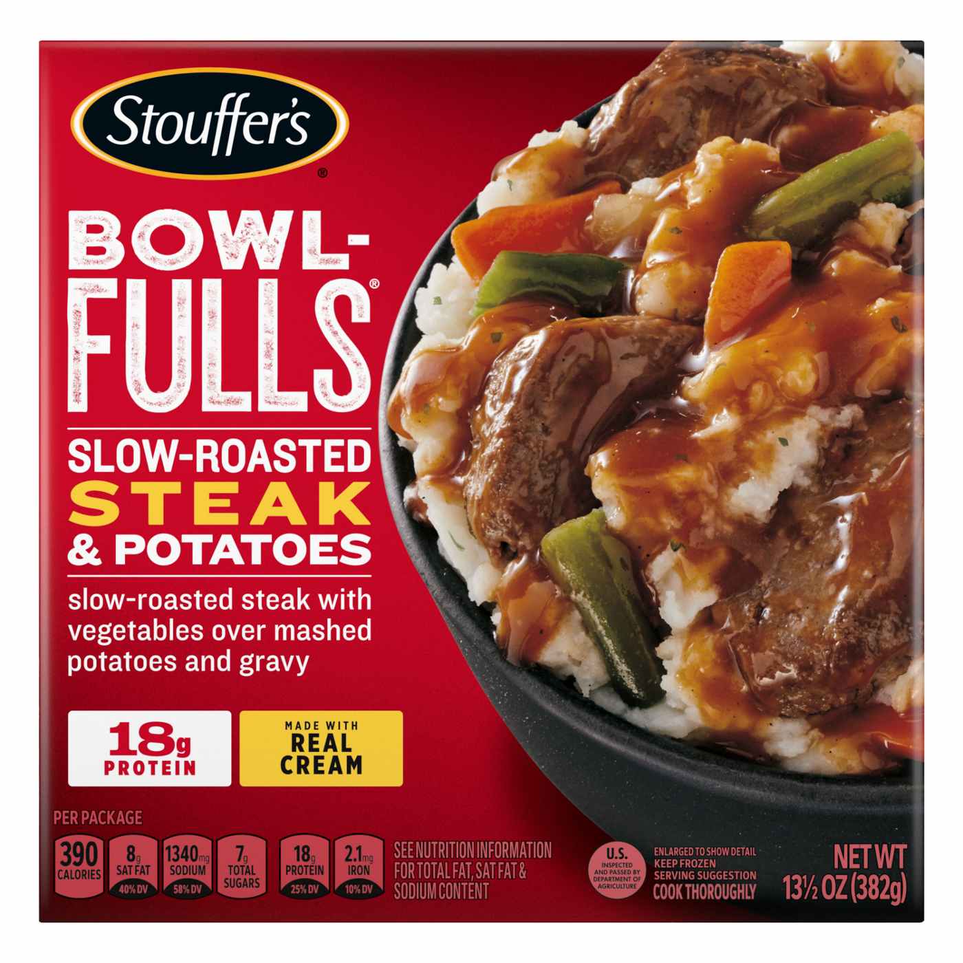 Stouffer's Bowl-Fulls Slow-Roasted Steak & Potatoes Frozen Meal - Shop ...