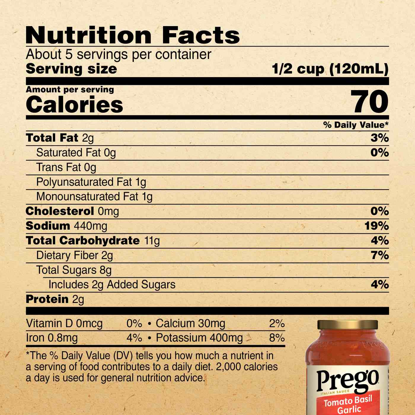 Prego Tomato Basil Garlic Pasta Sauce - Shop Pasta sauces at H-E-B