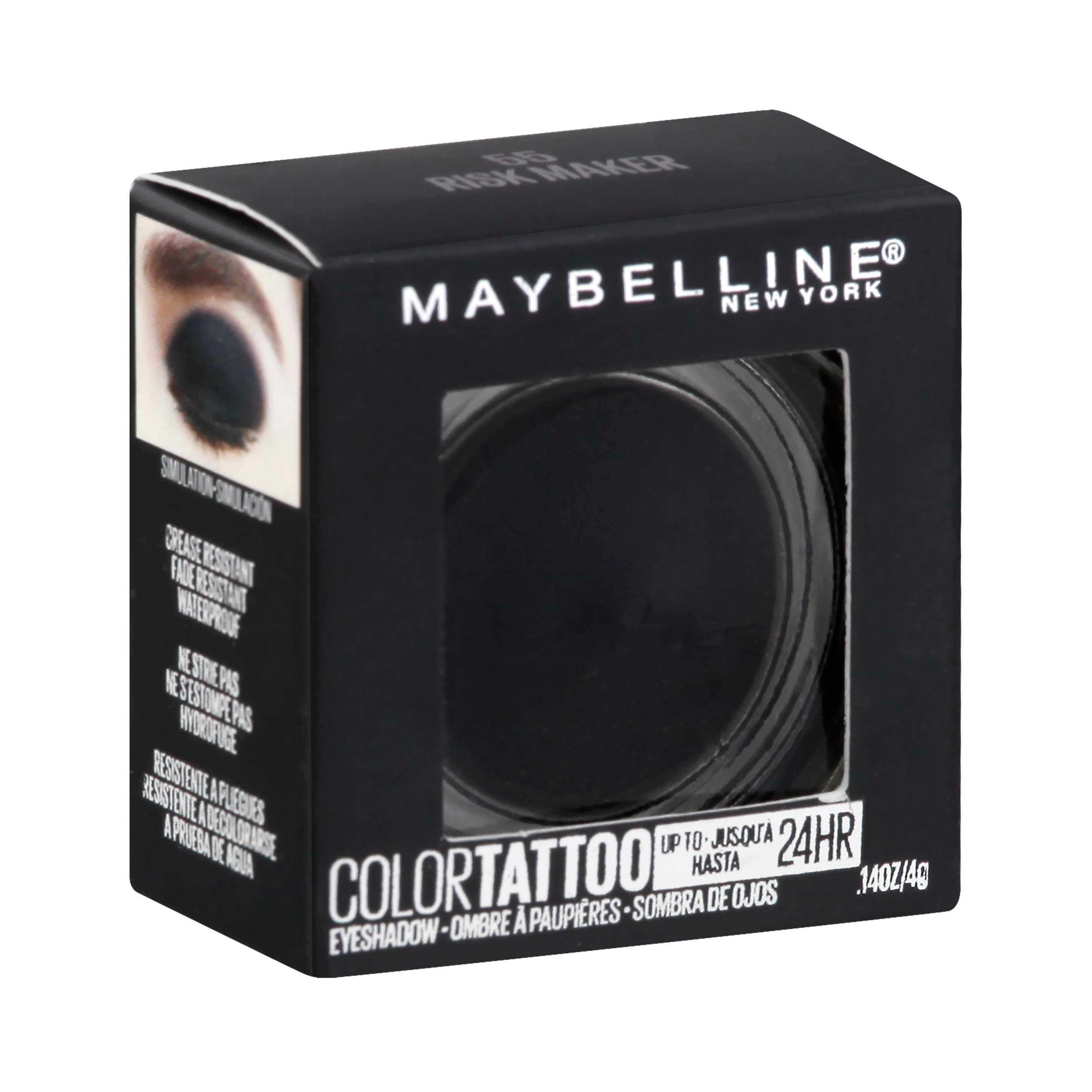 Maybelline Color Tattoo Eye Shadow Pots Risk Maker - Shop Eyeshadow at ...