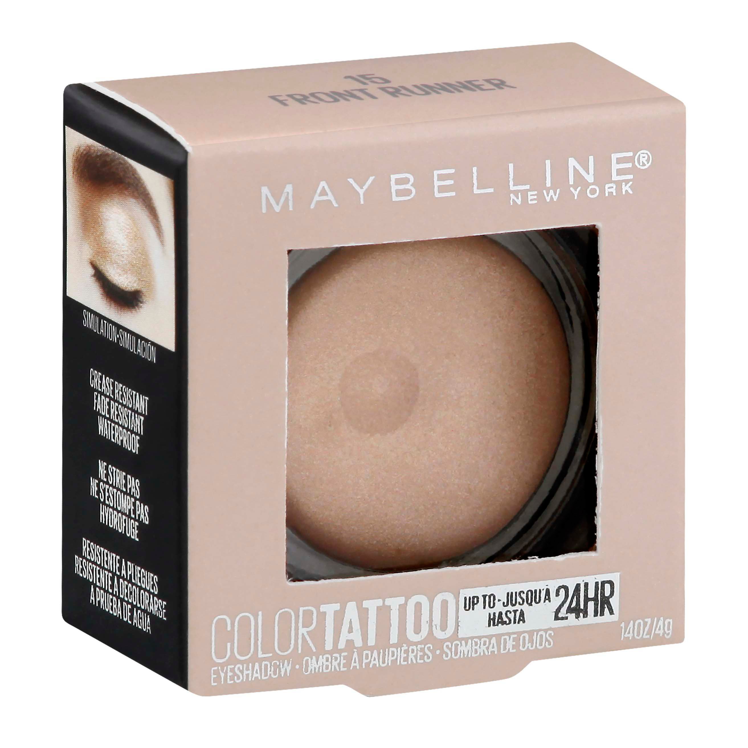 Maybelline Color Tattoo Eye Shadow Pots Front Runner - Shop Eyeshadow ...