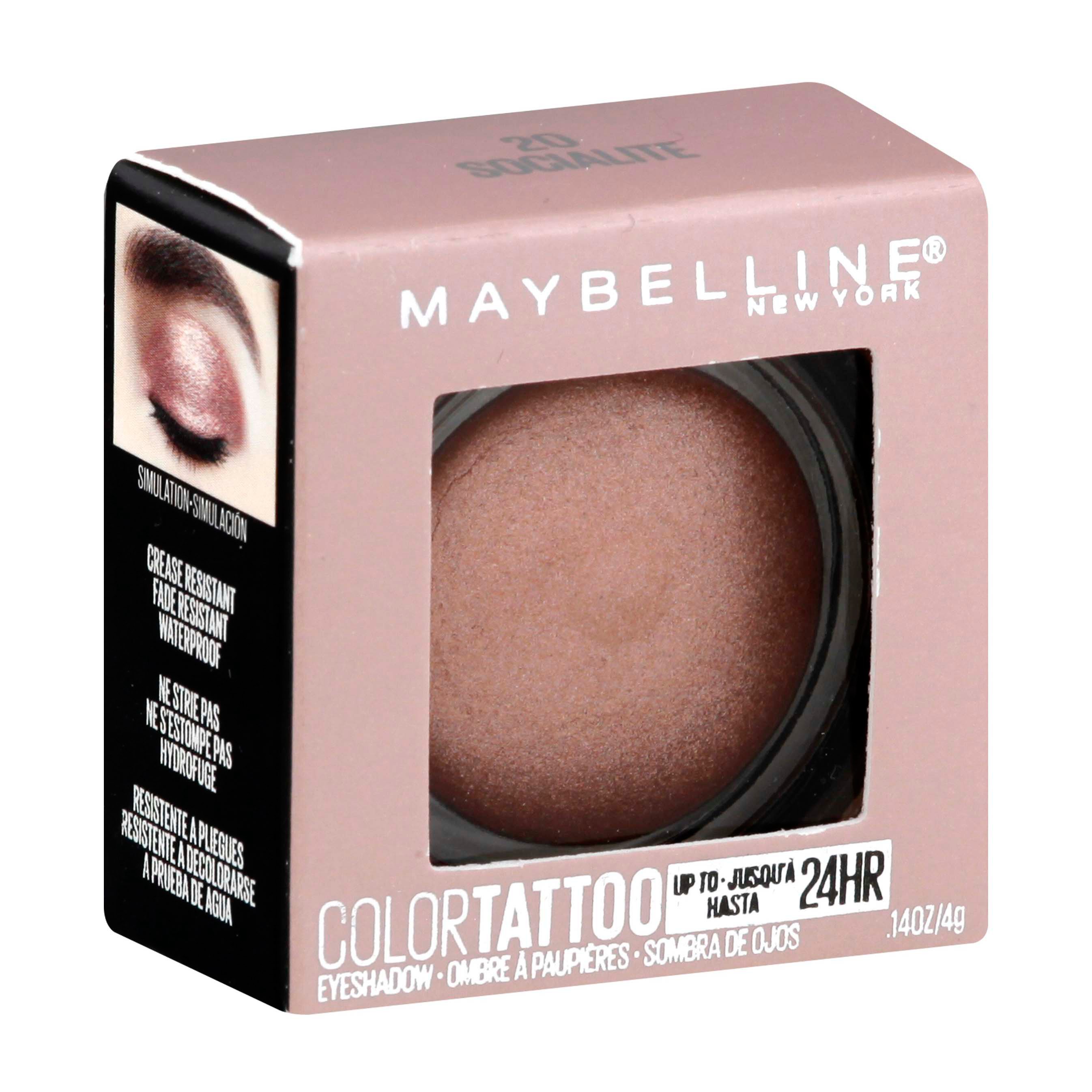 Maybelline Color Tattoo Eye Shadow Pots Socialite - Shop Eyeshadow at H-E-B