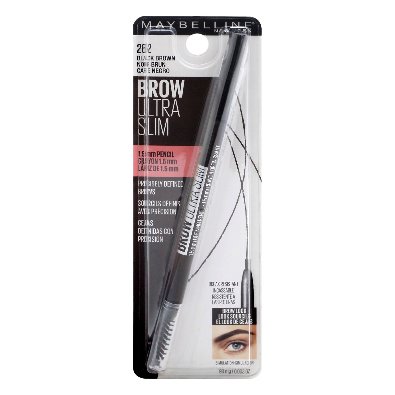 Maybelline Brow Ultra Slim, Black Brown - Shop Eyes at H-E-B