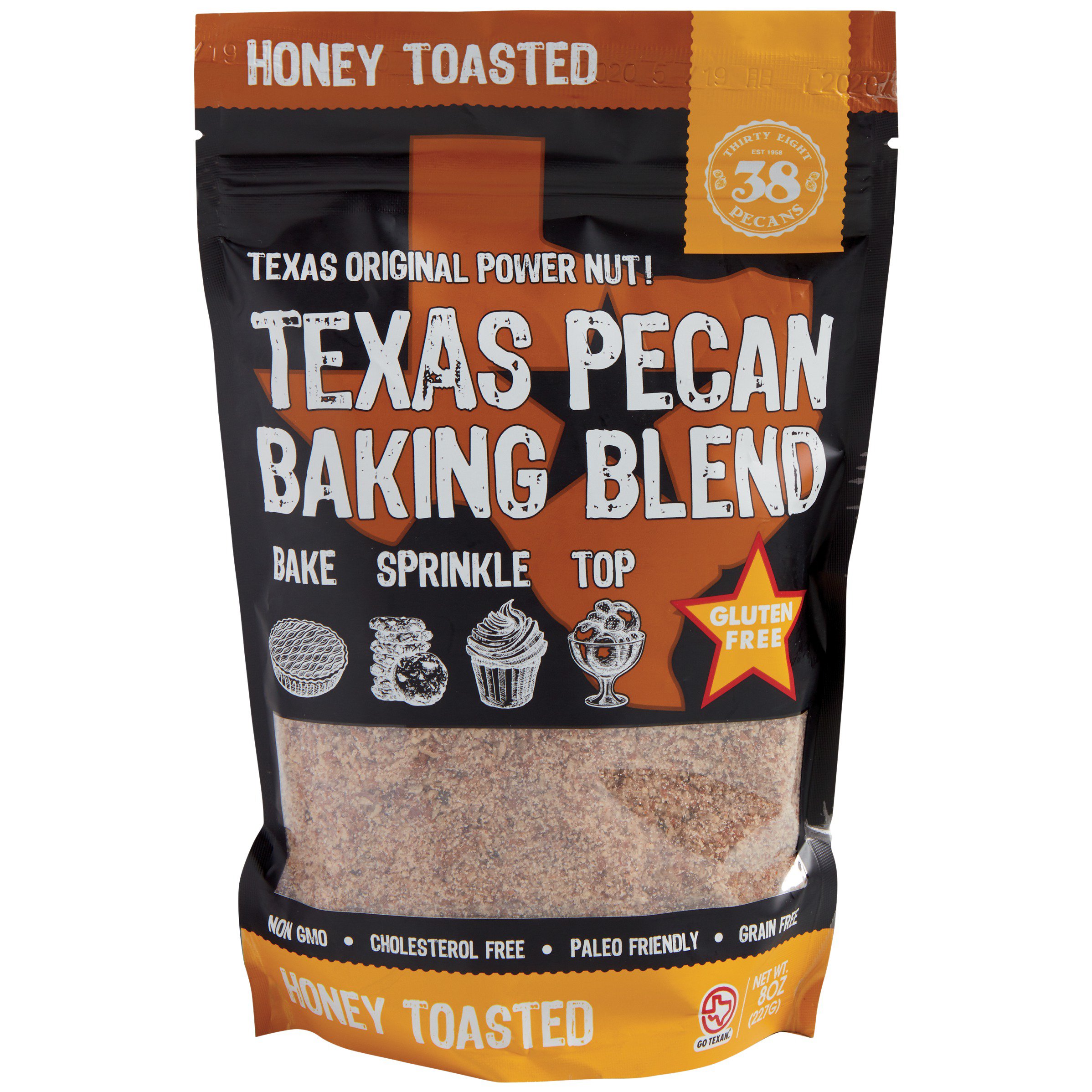 38 Pecans Honey Toasted Texas Pecan Baking Blend - Shop Breading ...