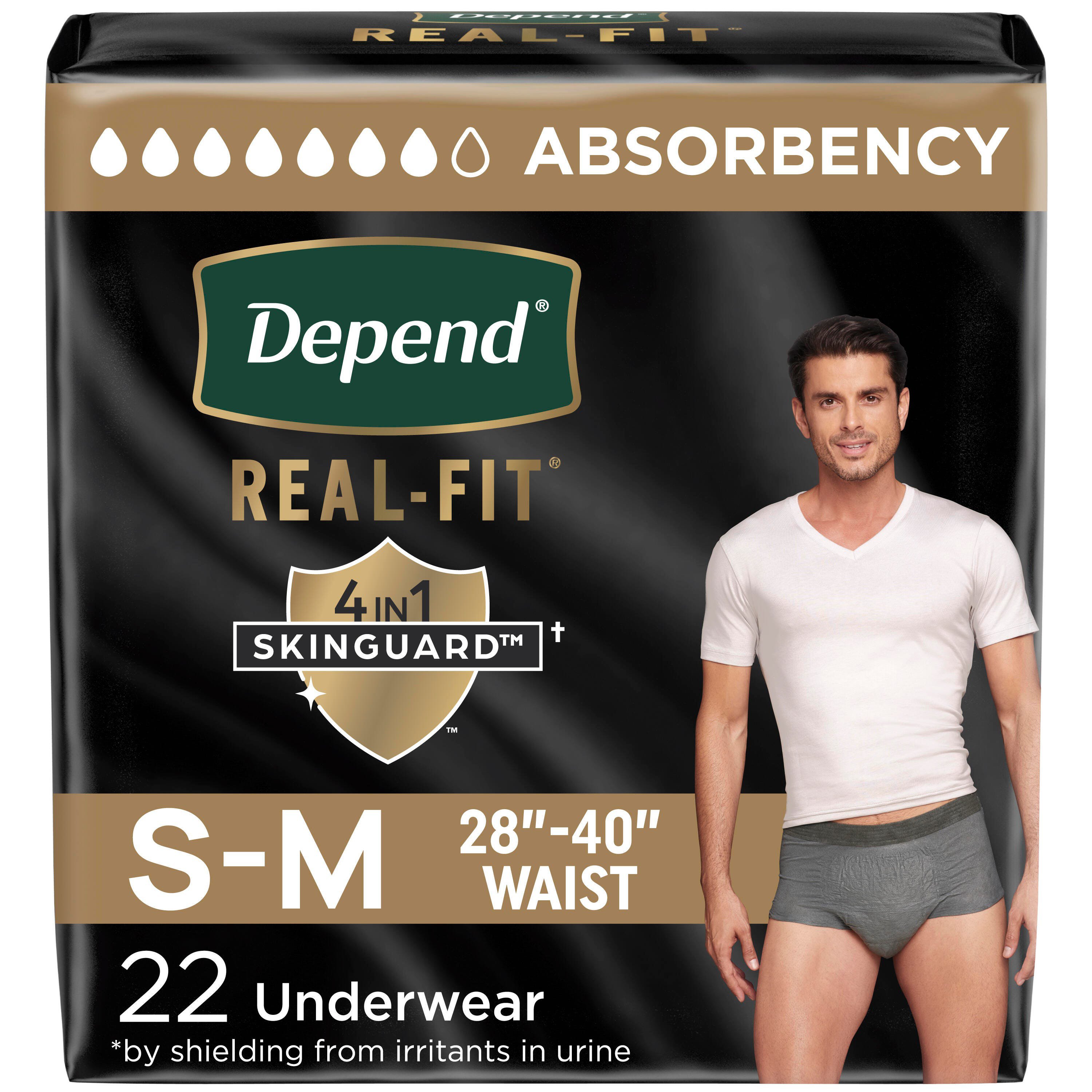 Depend Real Fit Incontinence Disposable Underwear - S/M - Shop ...