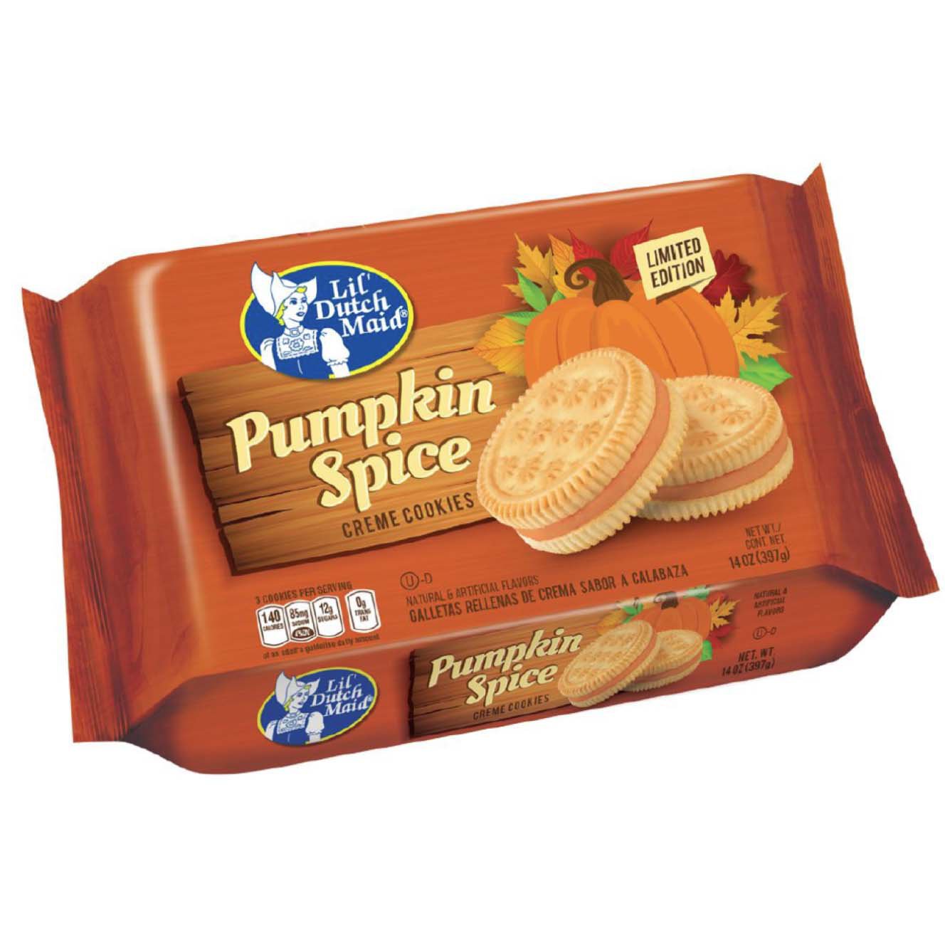 Lil' Dutch Maid Limited Edition Pumpkin Spice Creme Cookies - Shop ...