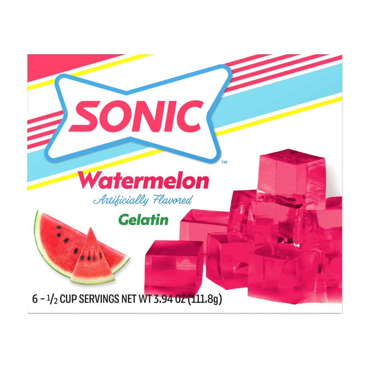 Sonic Gelatin - Watermelon - Shop Pudding & gelatin mix at H-E-B