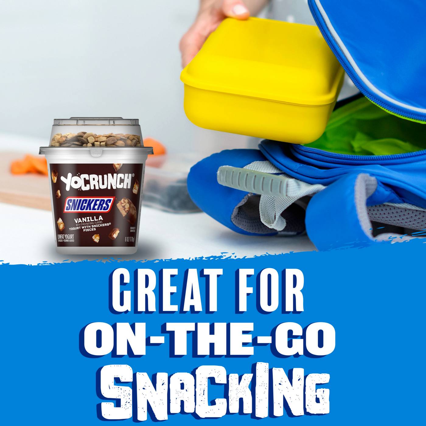 YoCrunch Lowfat Vanilla With Snickers And Twix Variety Pack Yogurt, 4 ...