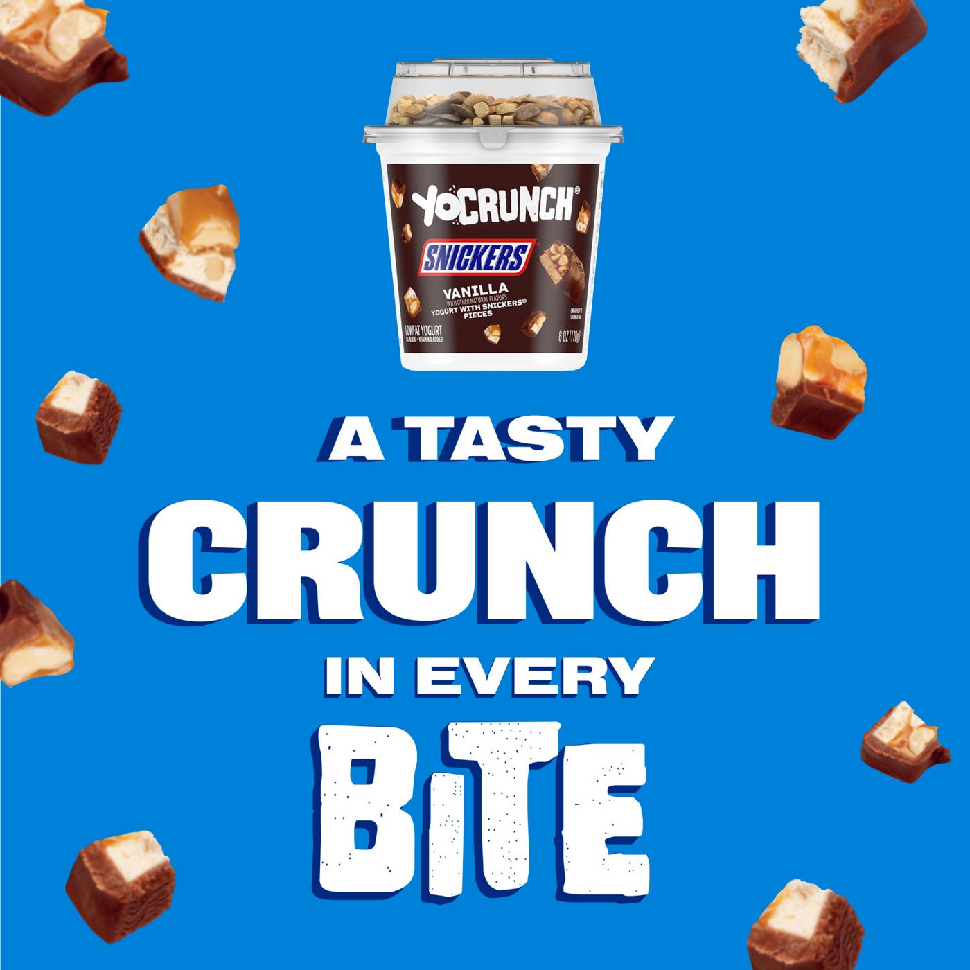 YoCrunch Lowfat Vanilla With Snickers And Twix Variety Pack Yogurt, 4 ...