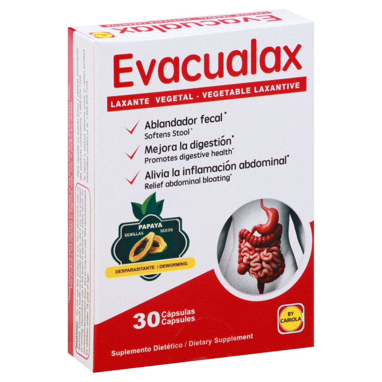 Evacualax Vegetable Laxative - Shop Vitamins & Supplements at H-E-B