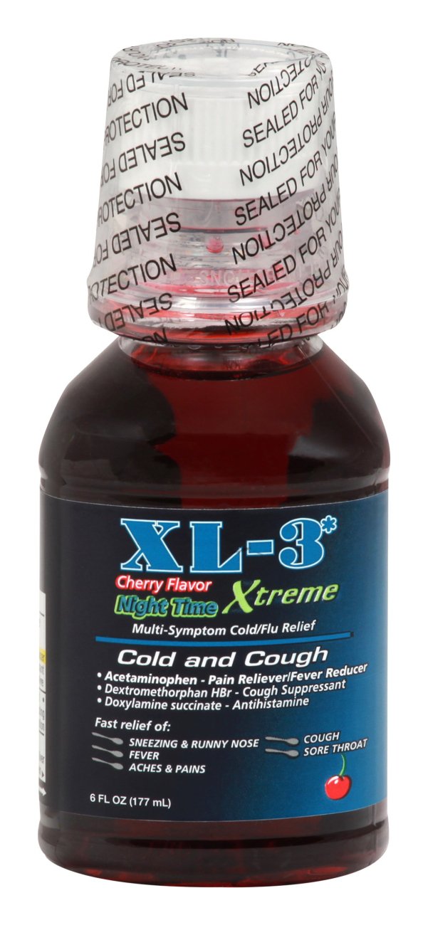 XL-3 Night Time Xtreme Cold and Cough Liquid Cherry Flavor - Shop Herbs ...