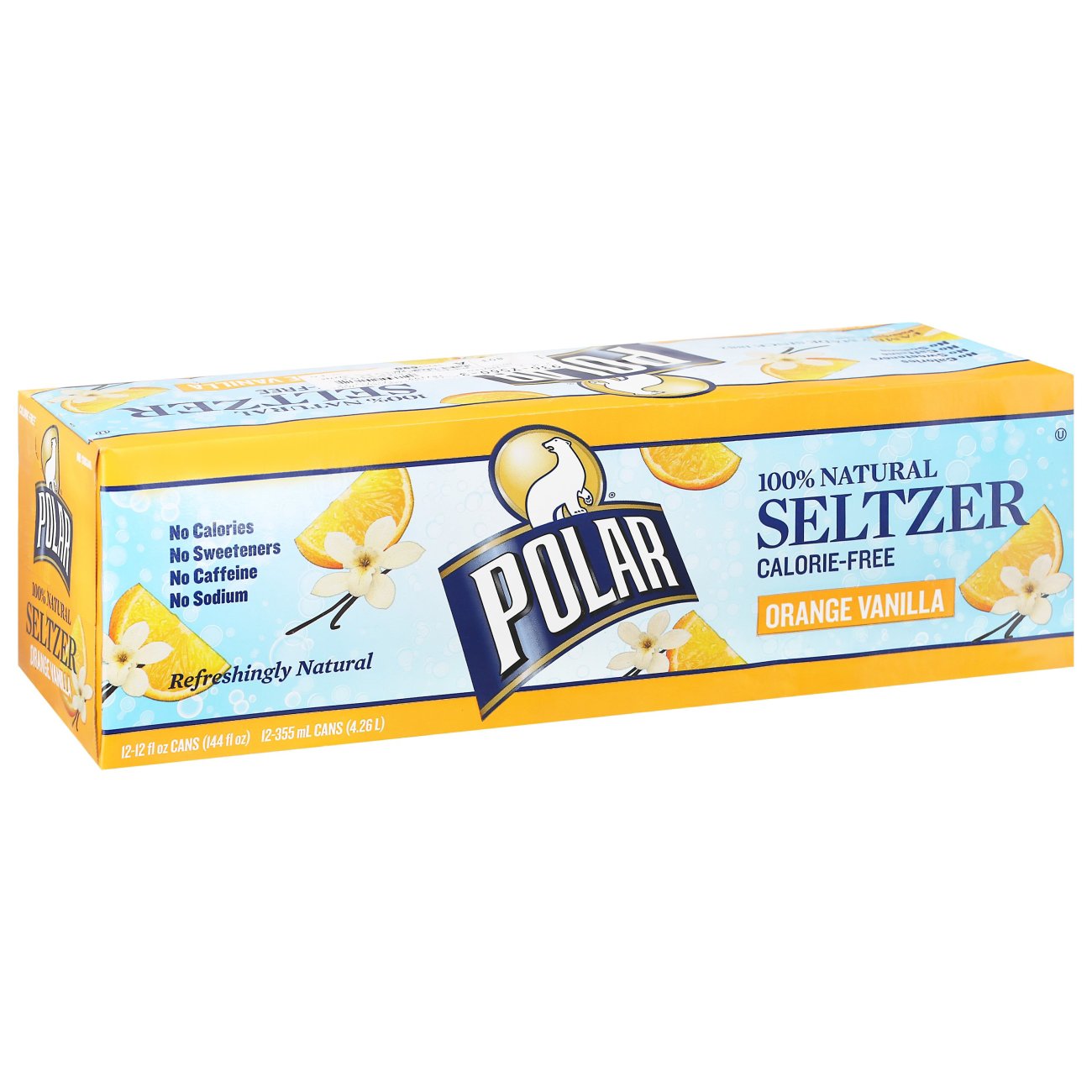 Polar Orange Vanilla Seltzer 12 oz Cans - Shop Water at H-E-B