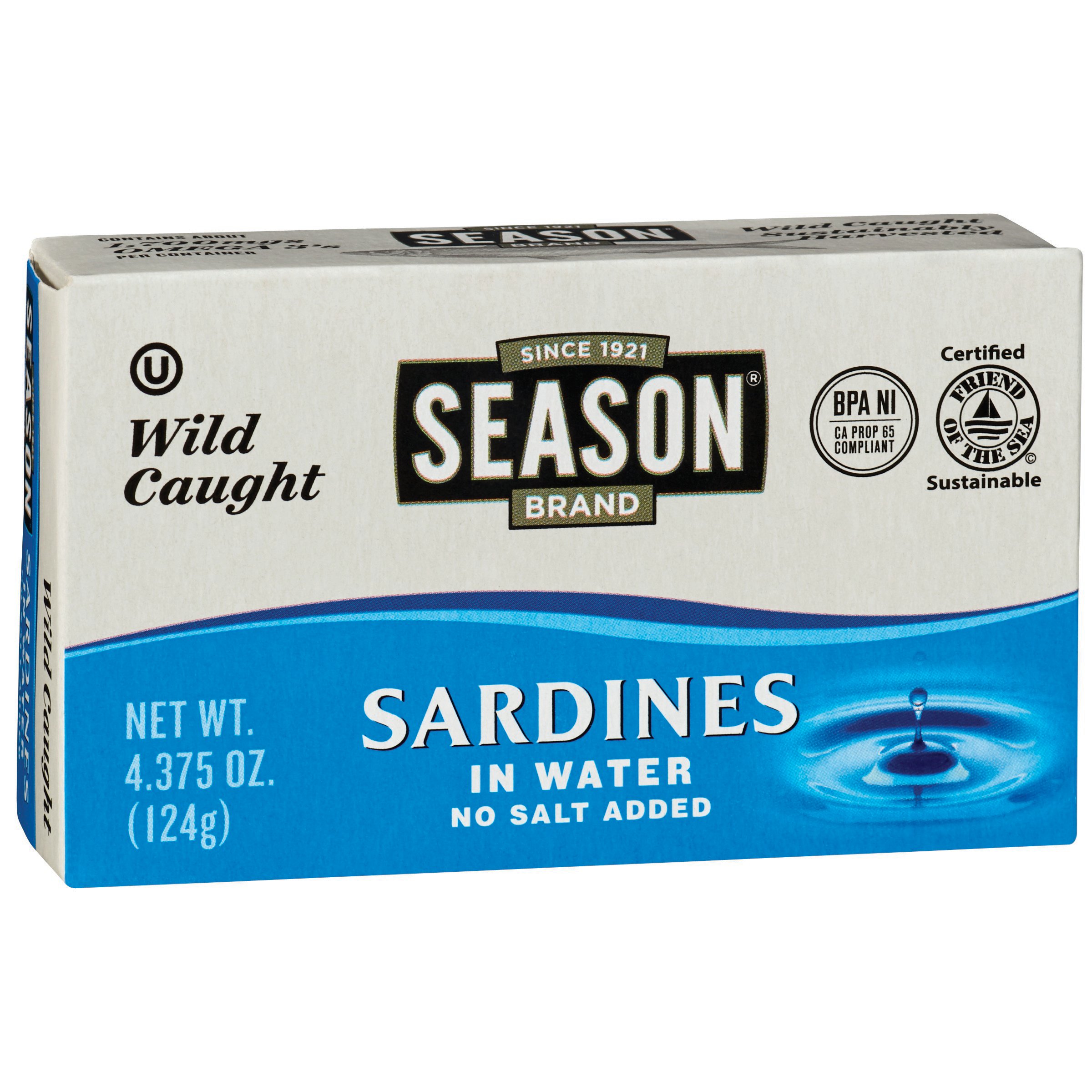 Season No Salt Added Sardines in Water - Shop Seafood at H-E-B